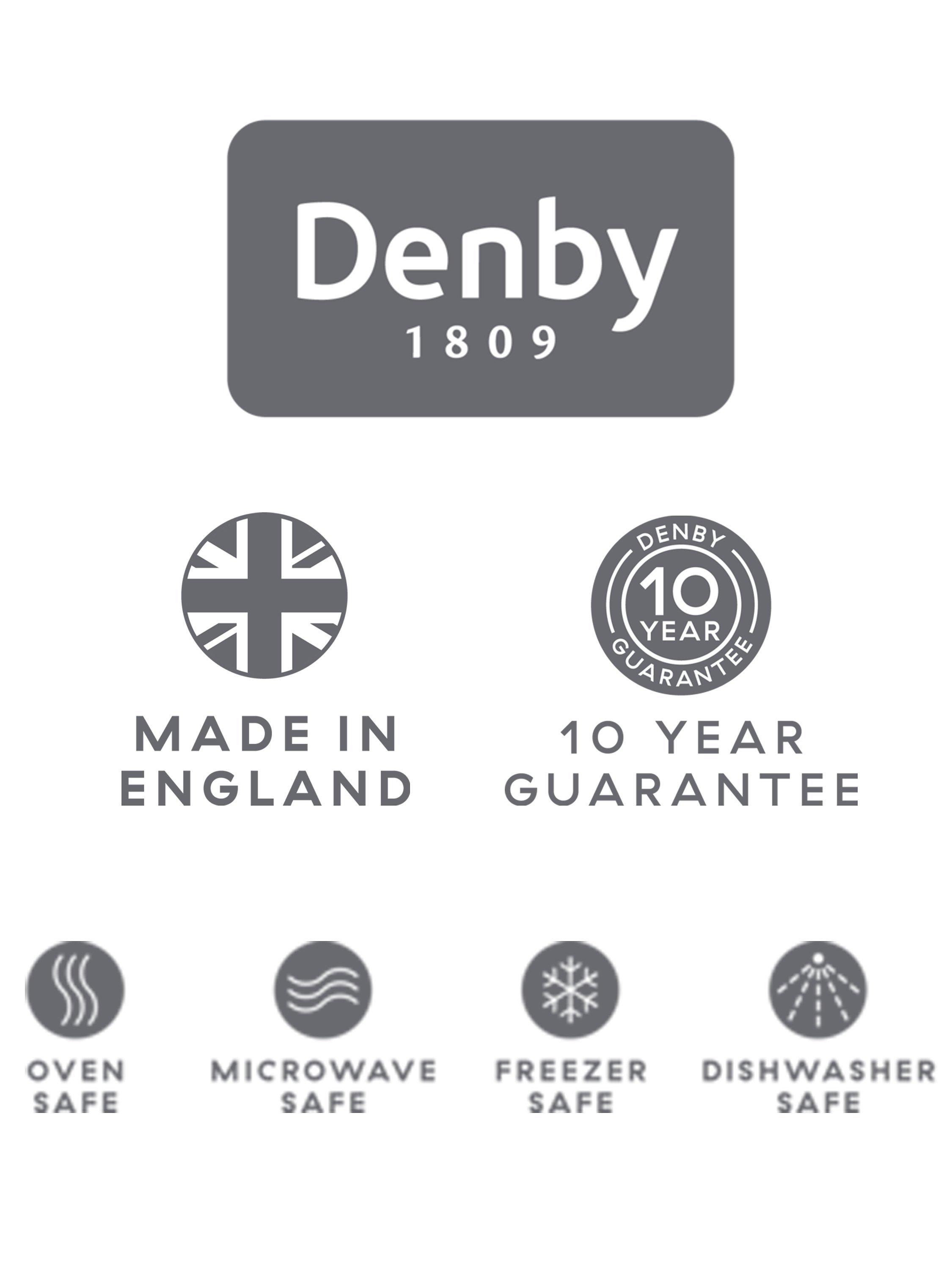 Denby Carve Porcelain Dinnerware Set, 12 Piece, White