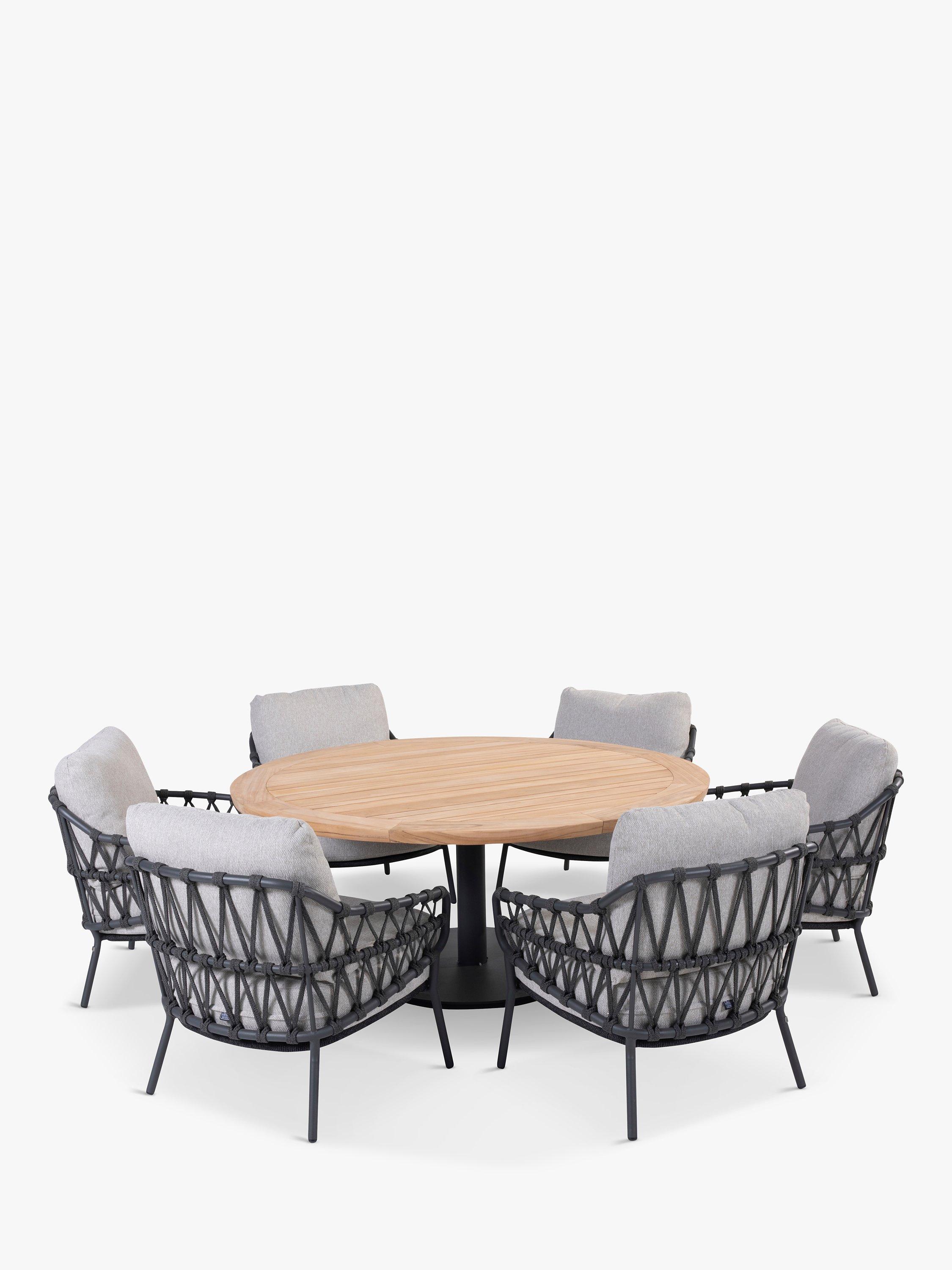 4 Seasons Outdoor Calpi & Saba 6-Seater Garden Dining/Lounge Set, FSC ...