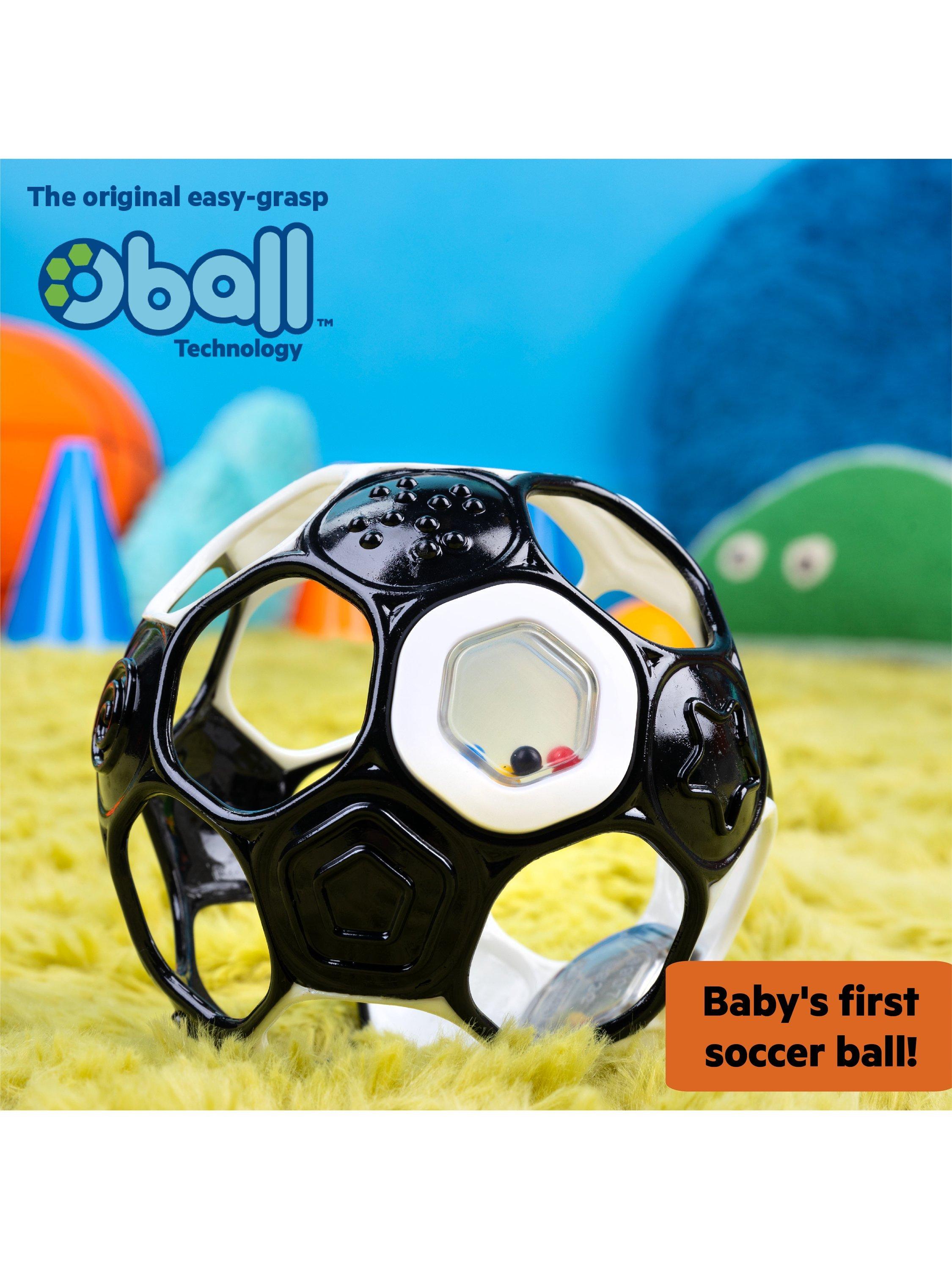 Bright Starts Baby Rattle Ball, Black/White