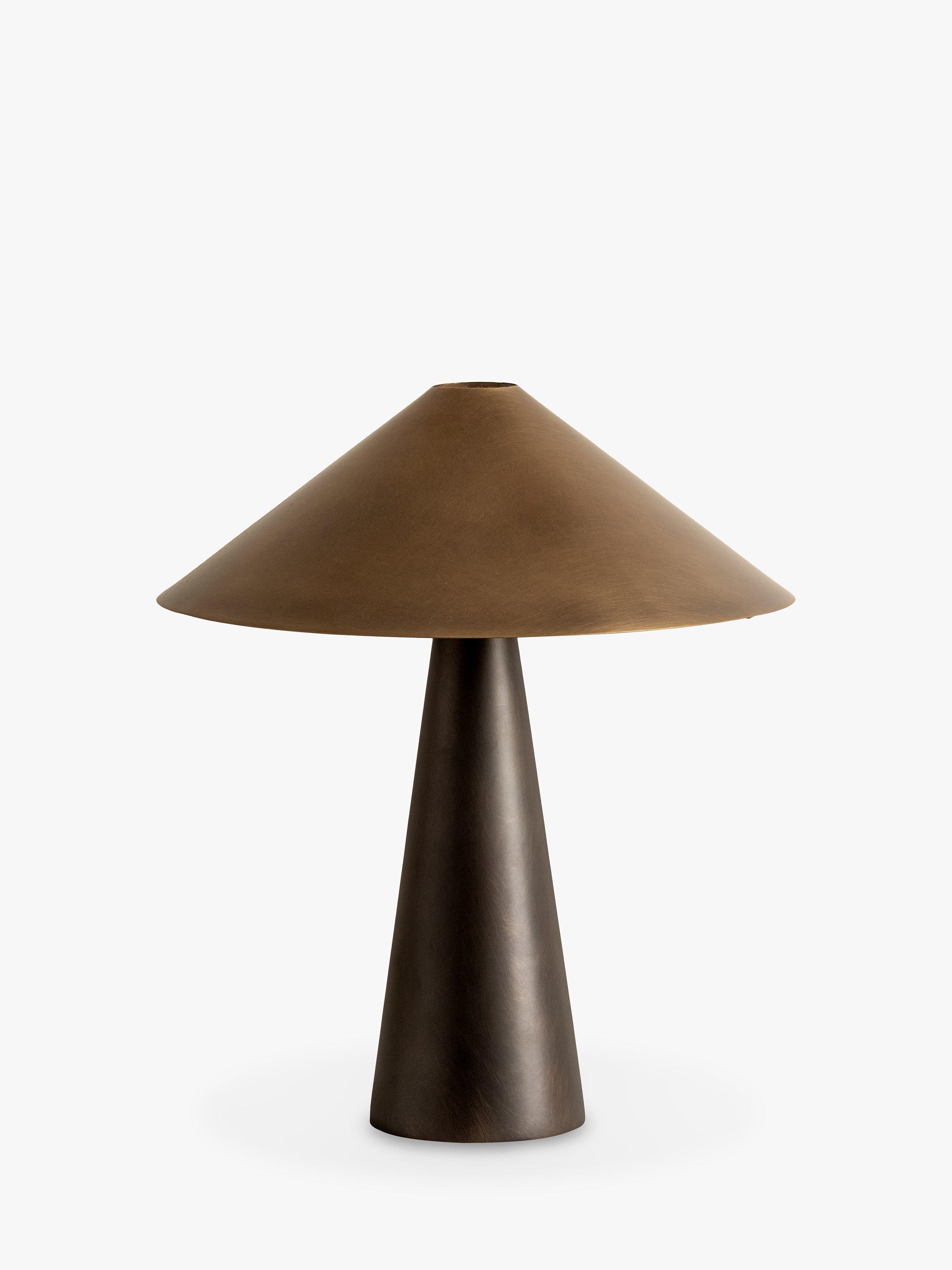 lights&lamps Orta Metal Cone Table Lamp, Bronze