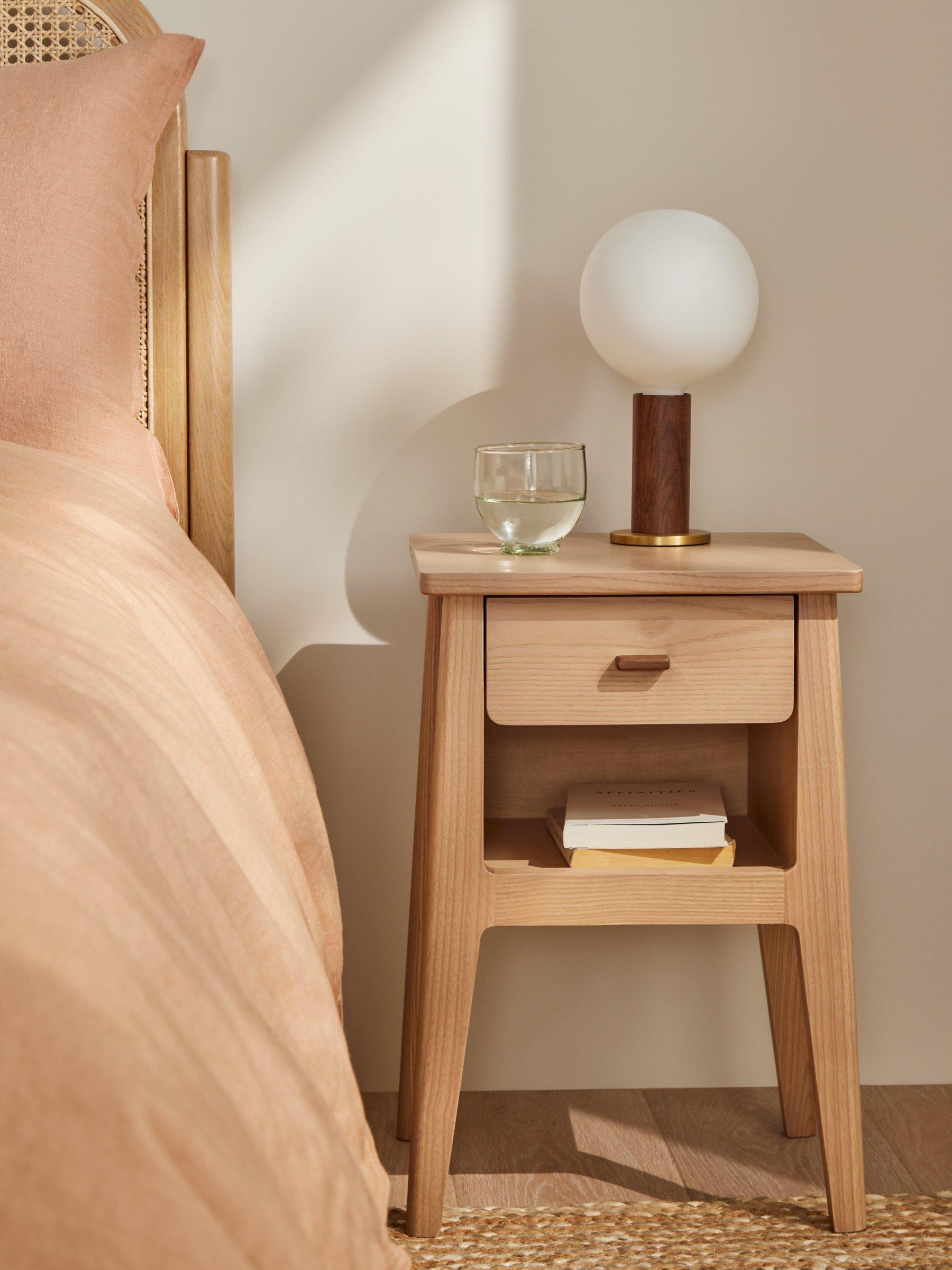 John Lewis Arbor 1 Drawer Bedside Table Natural