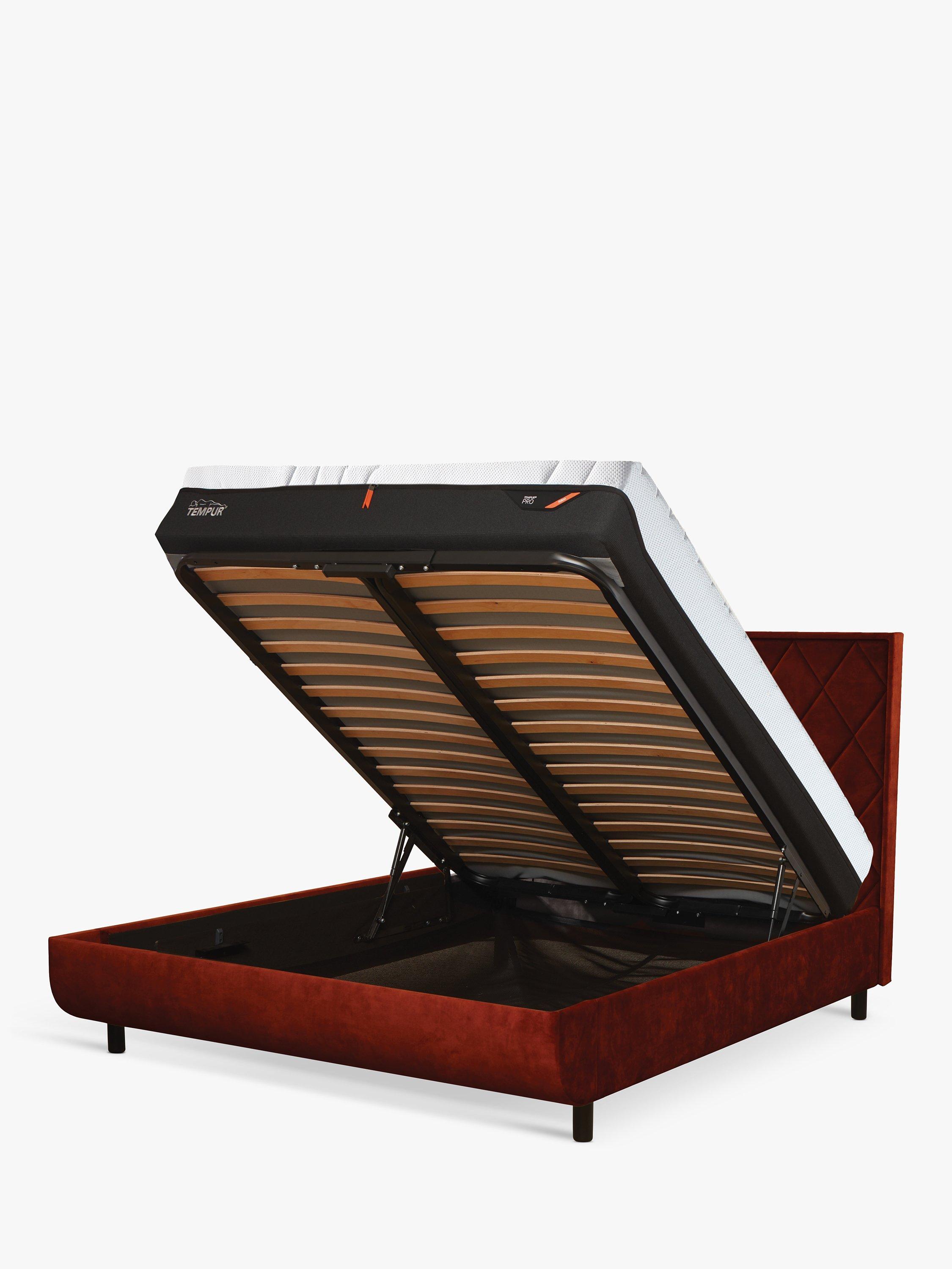 TEMPUR® Arc™ Ottoman Storage Quilted Upholstered Bed Frame, King Size ...