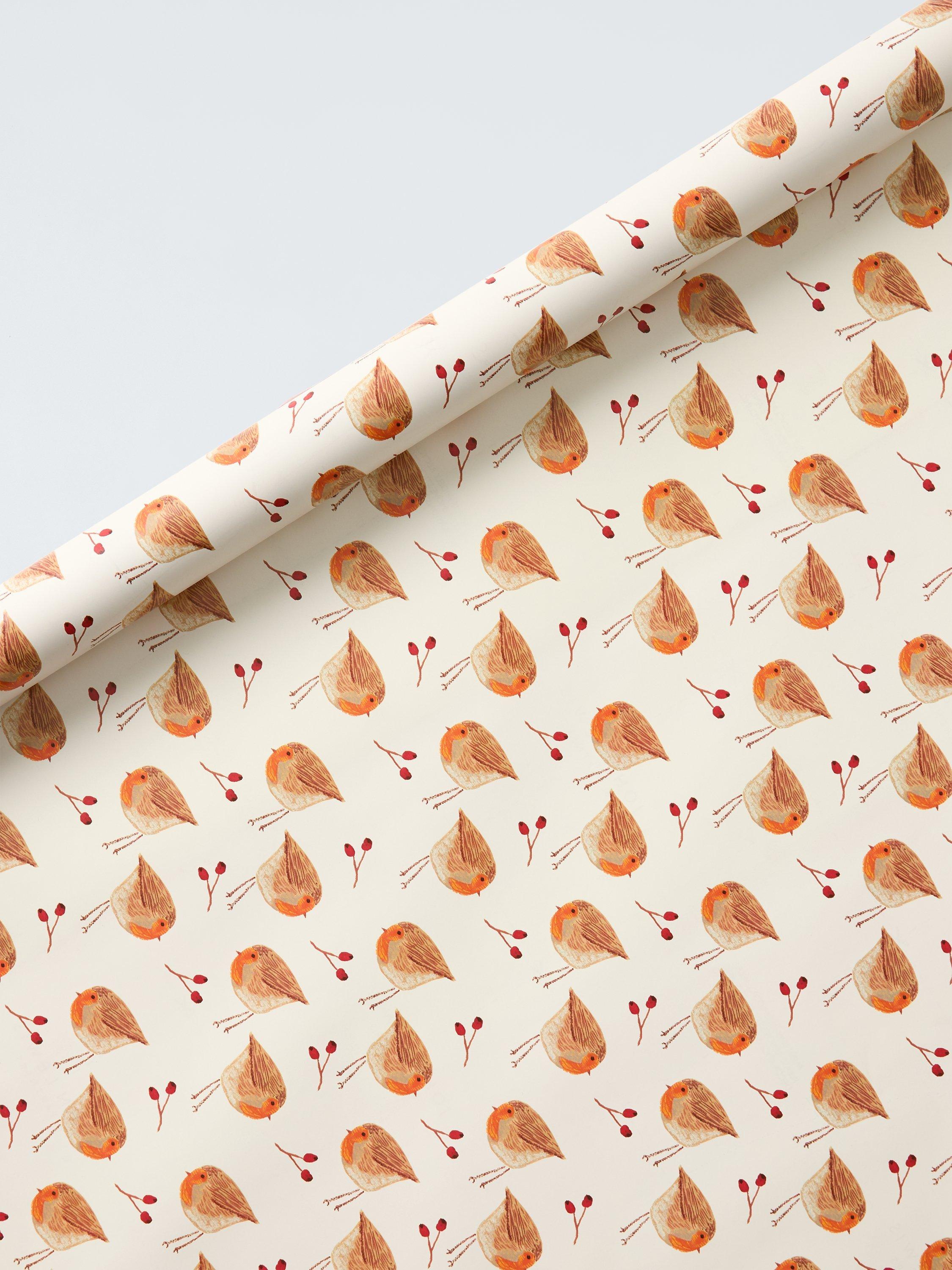 John Lewis Dawn Dusk Simple Robin Wrapping Paper L4m