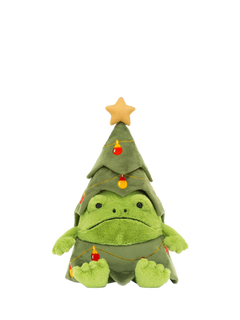 Jellycat Christmas Tree Ricky Rain Frog Soft Toy