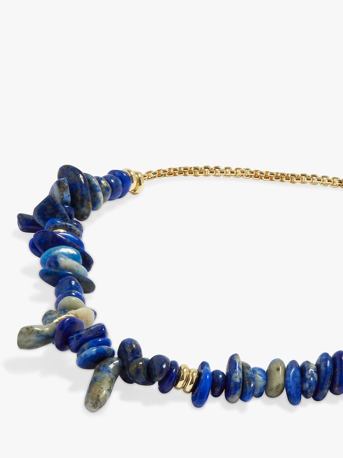 Joma Jewellery Manifestones Collection Lapis Lazuli Slider Bracelet ...