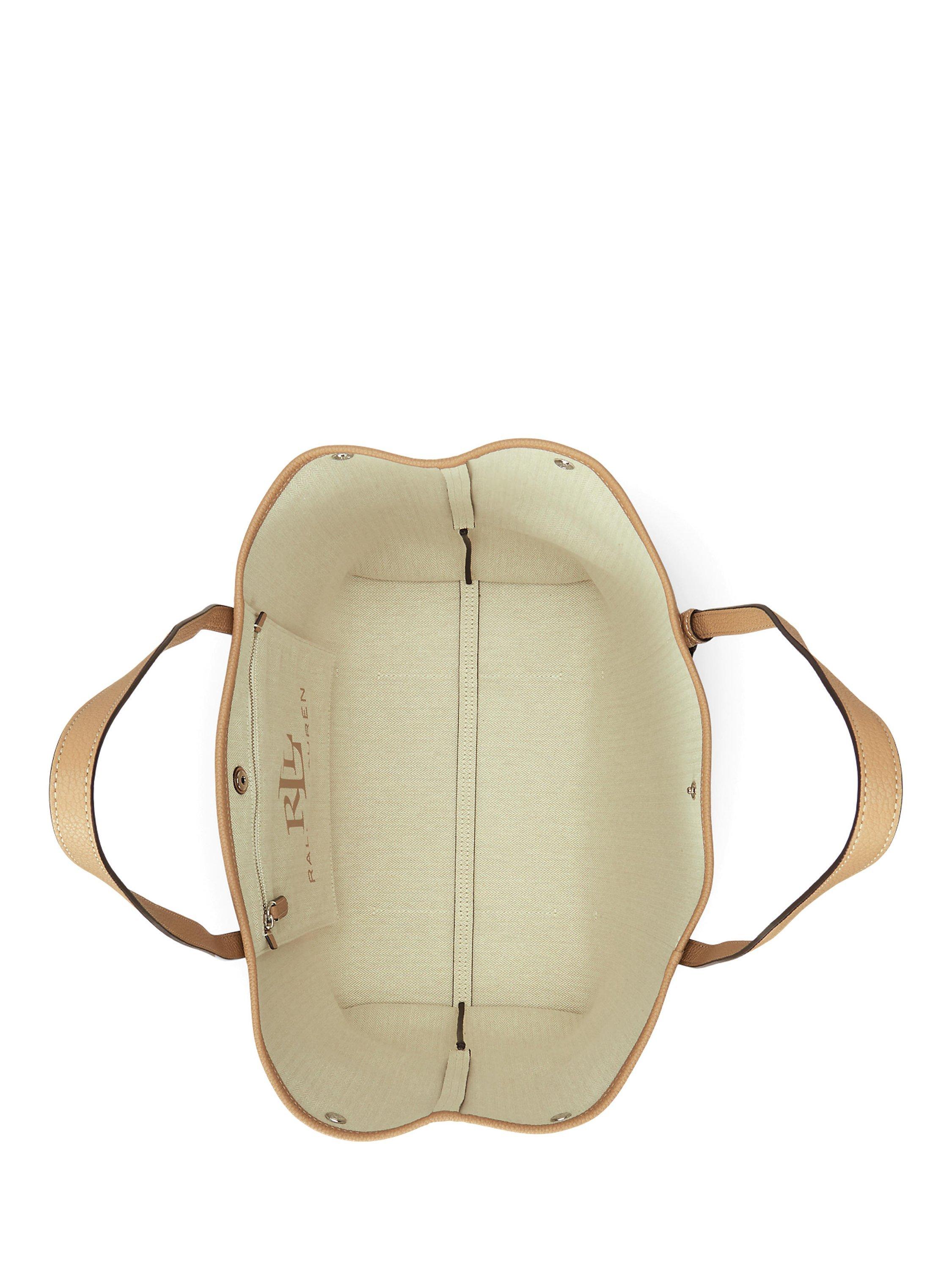 Lauren Ralph Lauren Emerie Leather Large Tote Bag