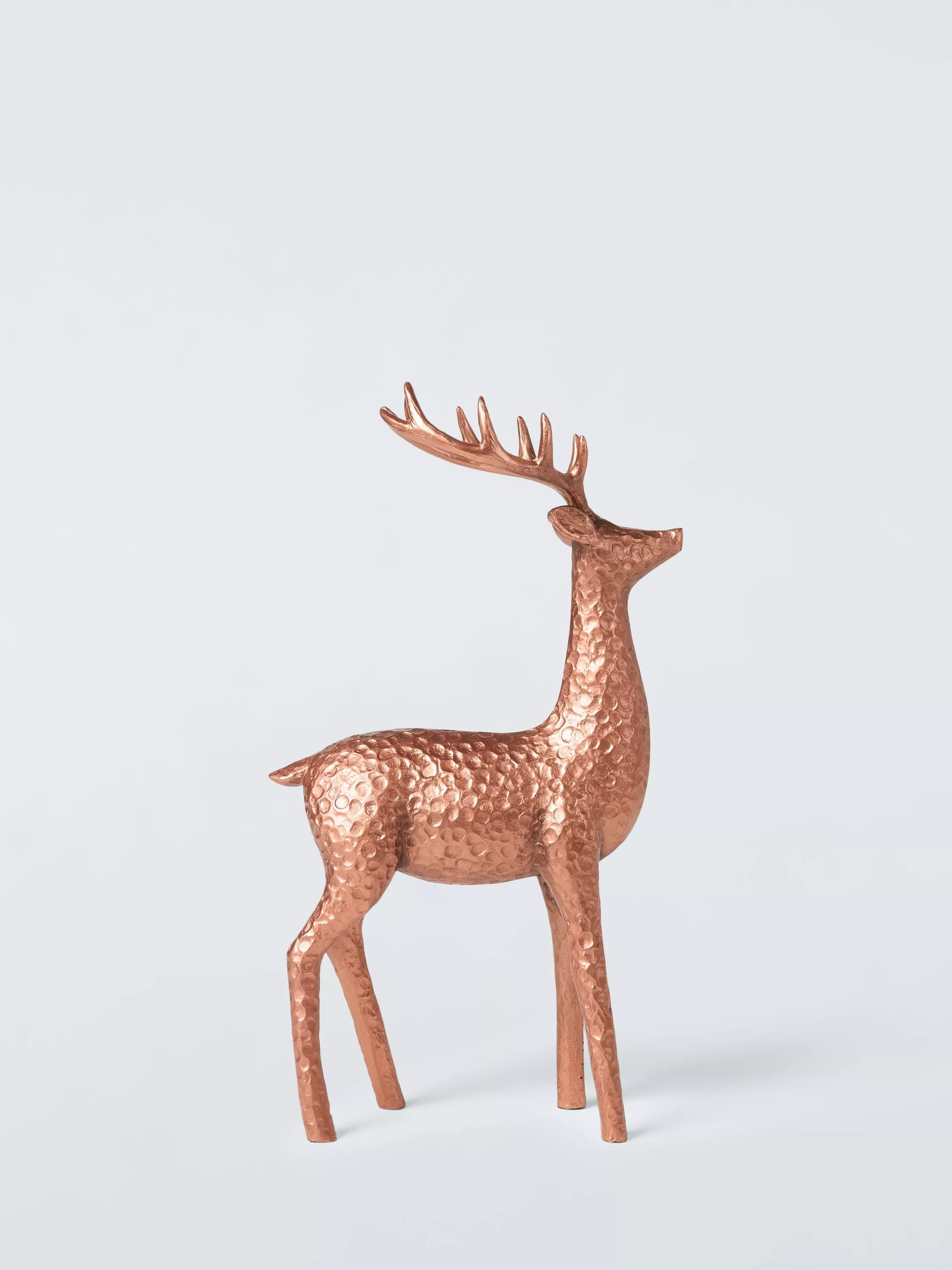 John Lewis Resin Reindeer Figure, Copper