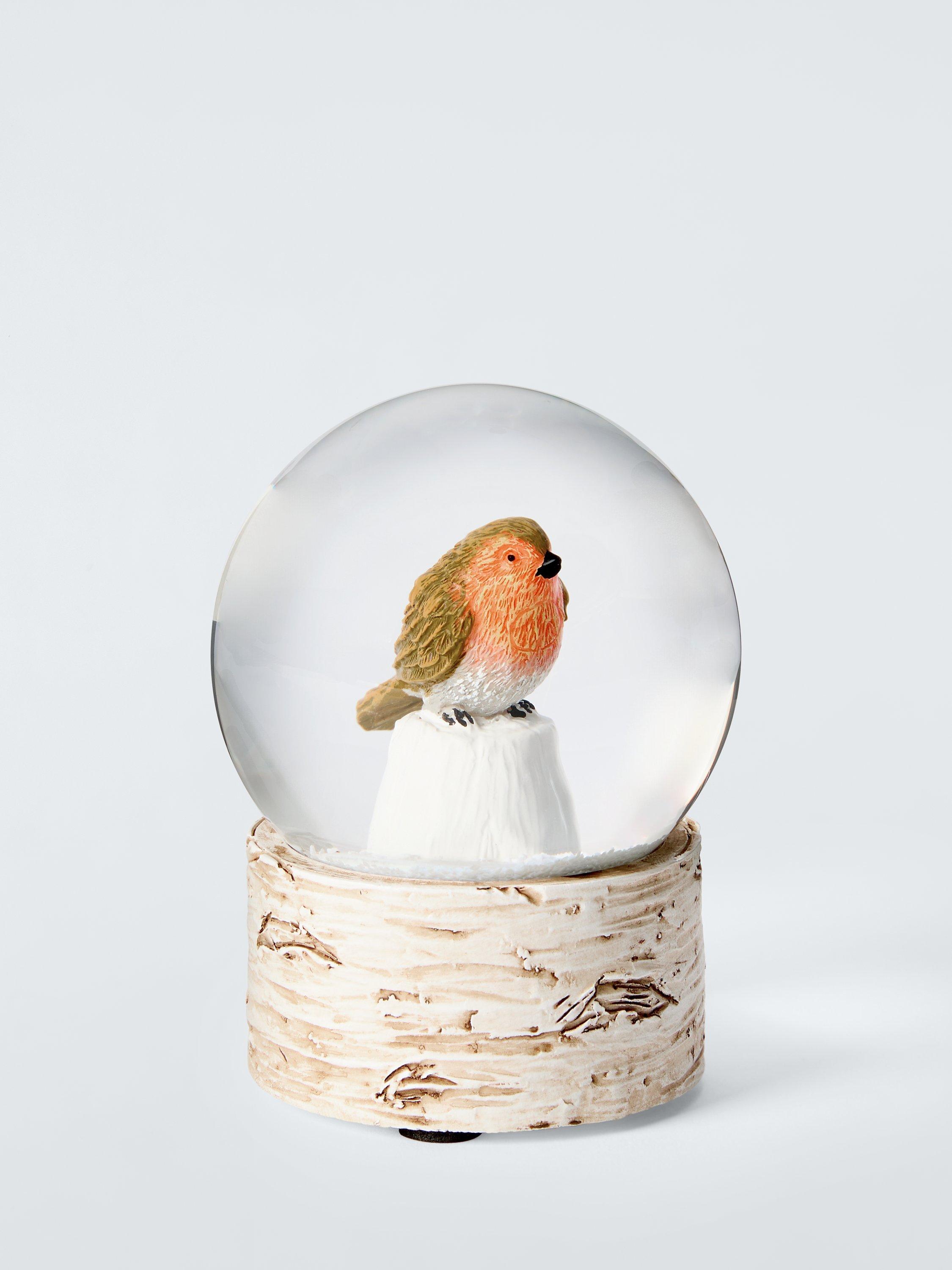 John Lewis Robin Snow Globe