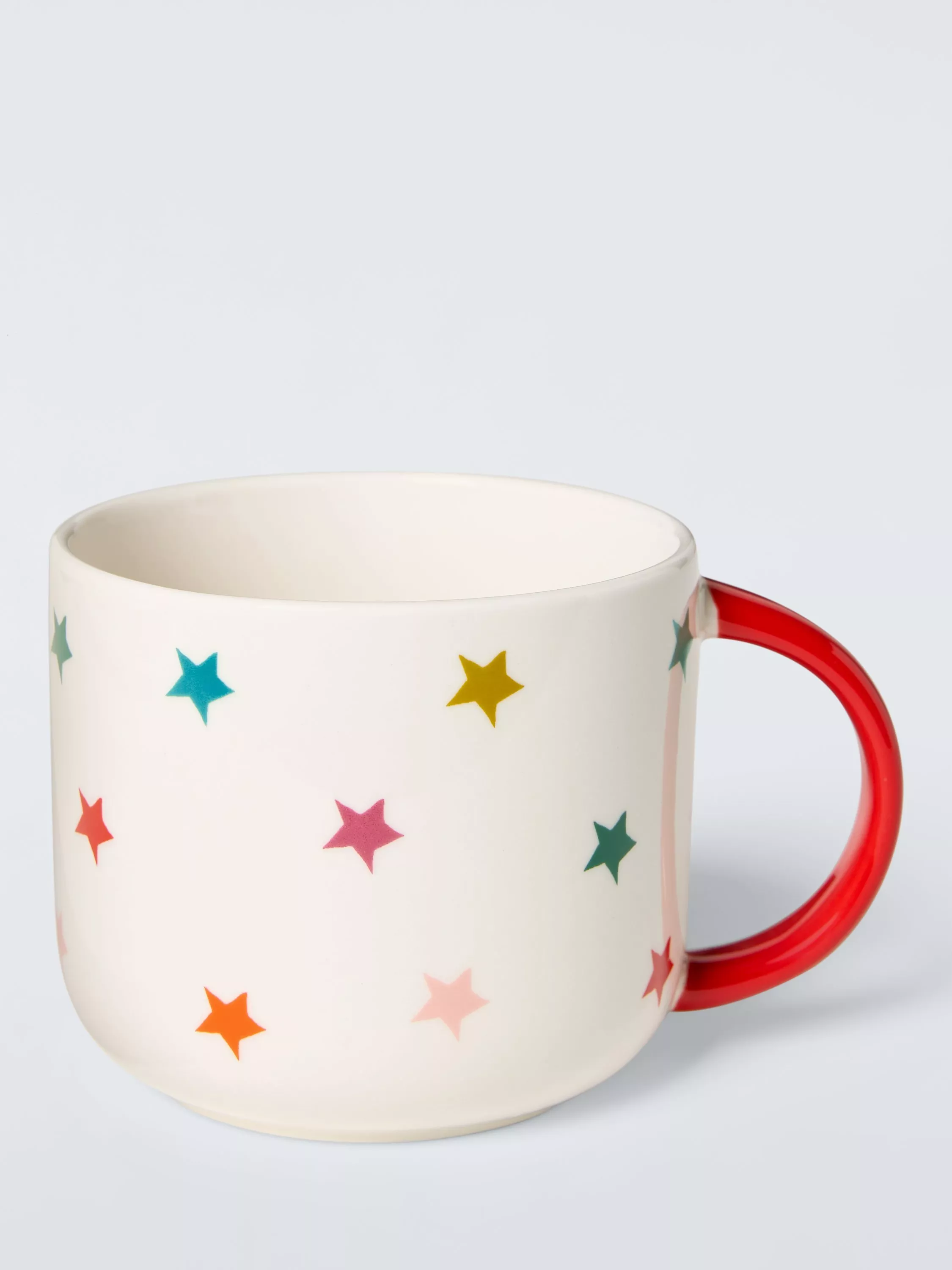 John Lewis Colourful Stars Stoneware Mug, 380ml, Multi