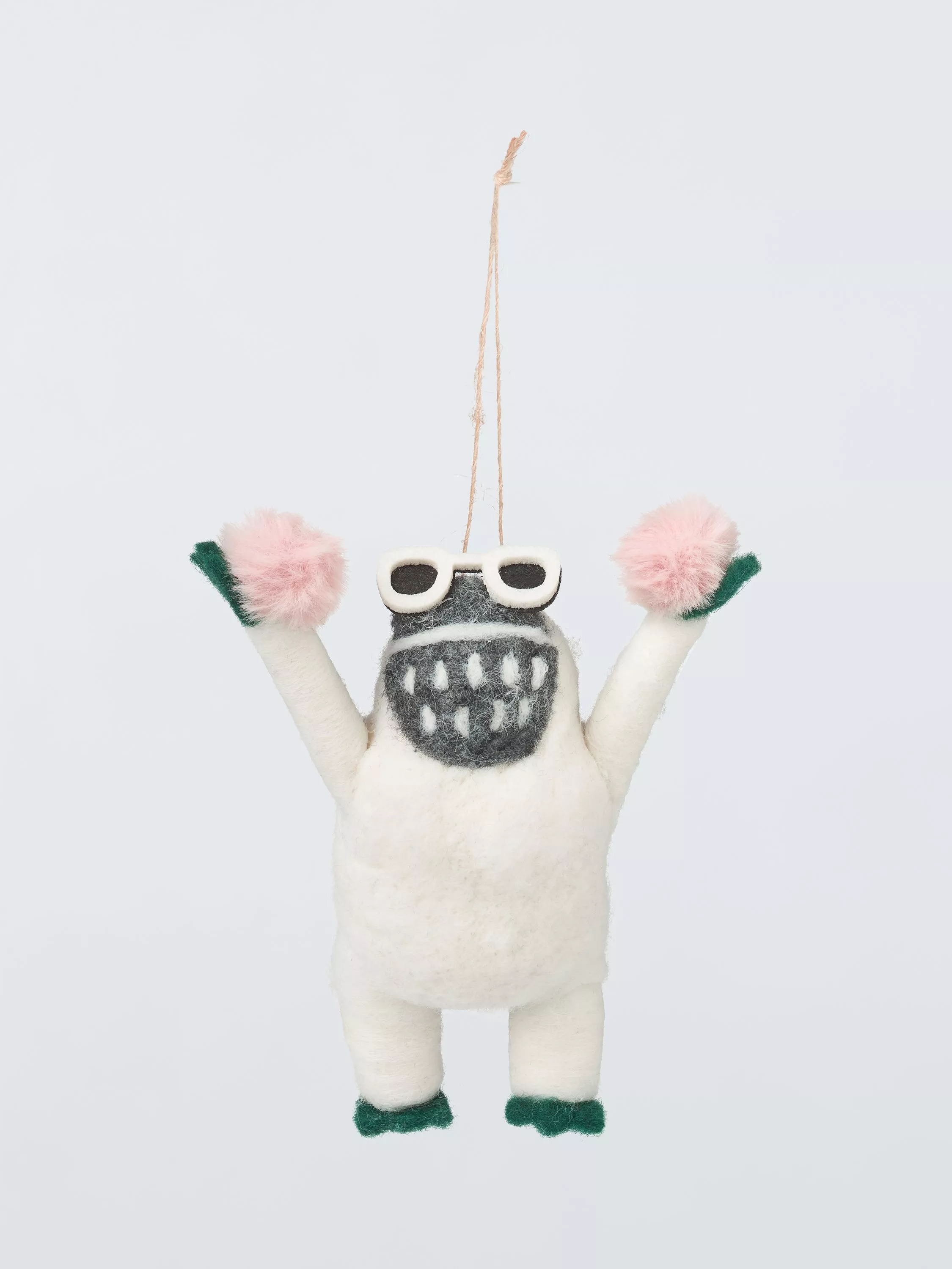 John Lewis Sugar & Spice Felt Yeti Tree Decoration