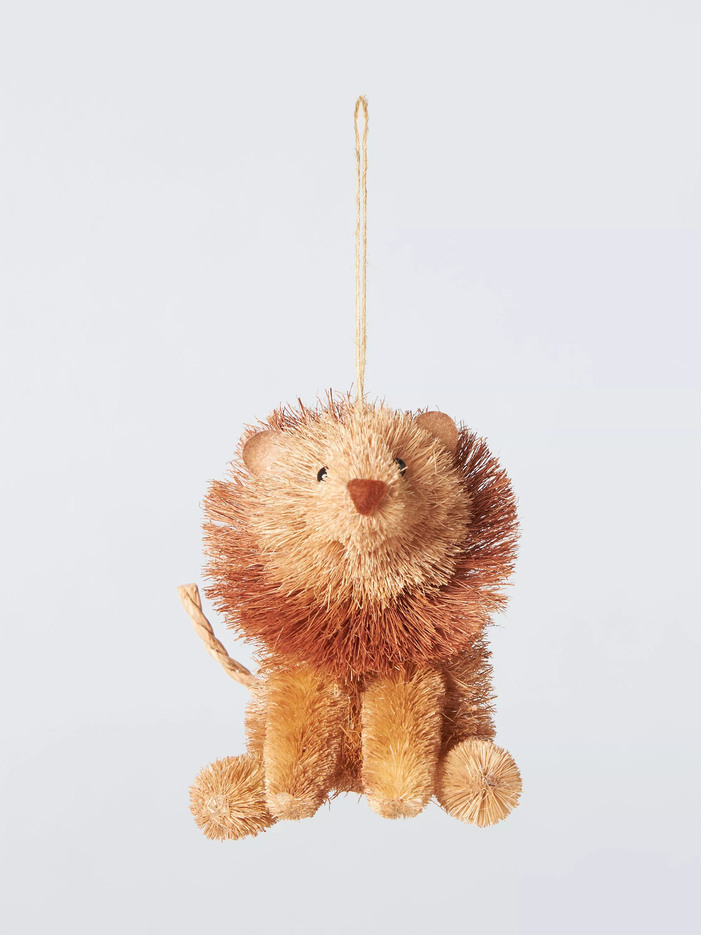 John Lewis Trinket & Treasure Sisal Lion Tree Decoration