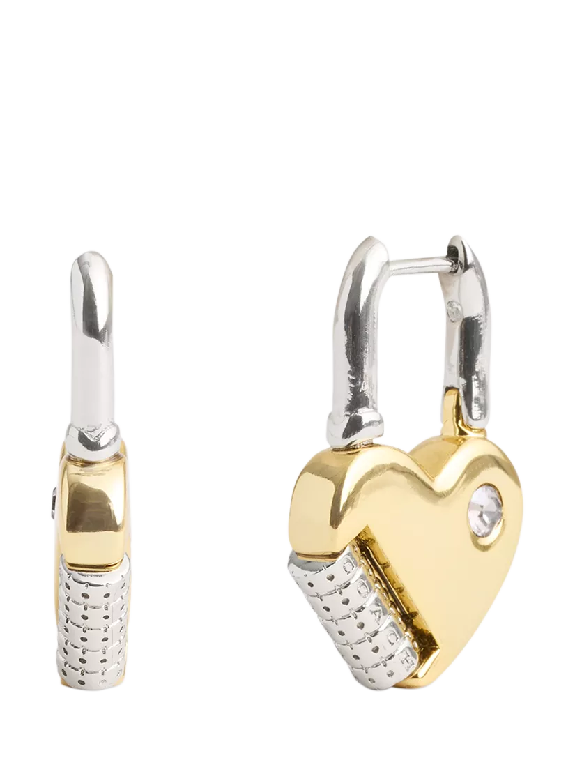 Padlock earrings silver store