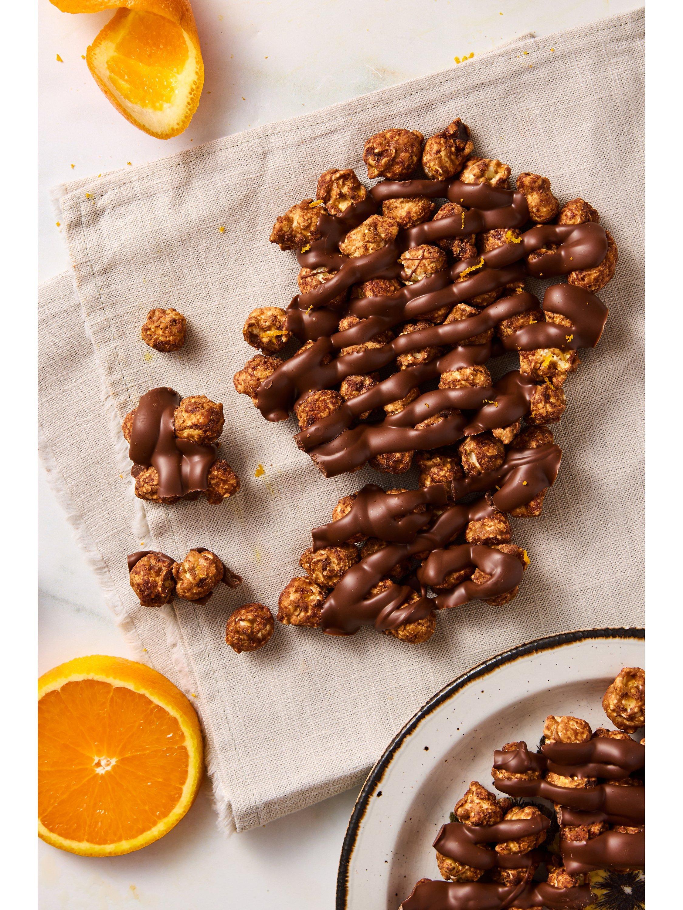 Joe & Seph's Chocolate Orange Popcorn Slab, 115g