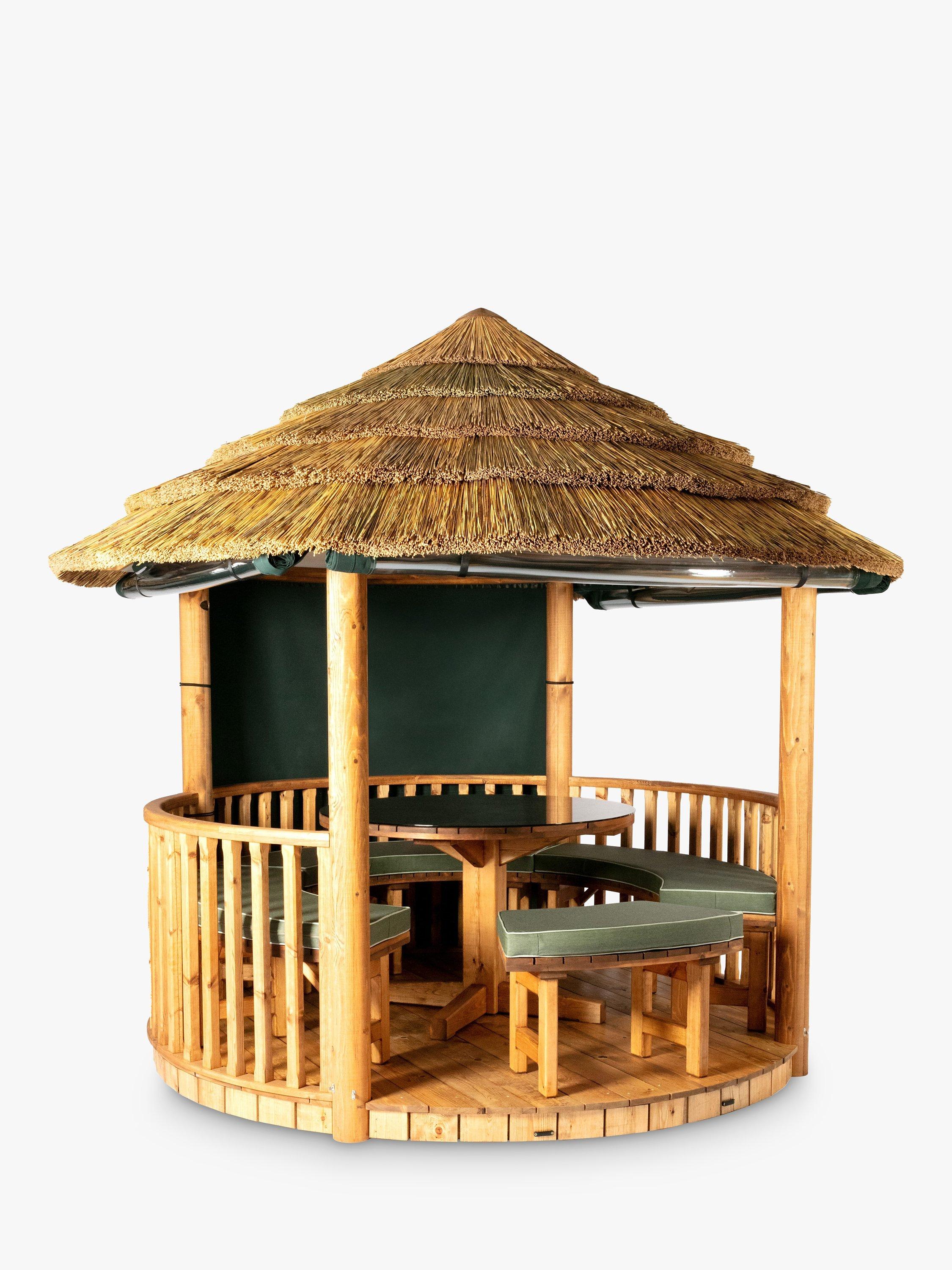 Breeze House Savannah Cape Reed Thatch Roof Circular Gazebo, FSC ...