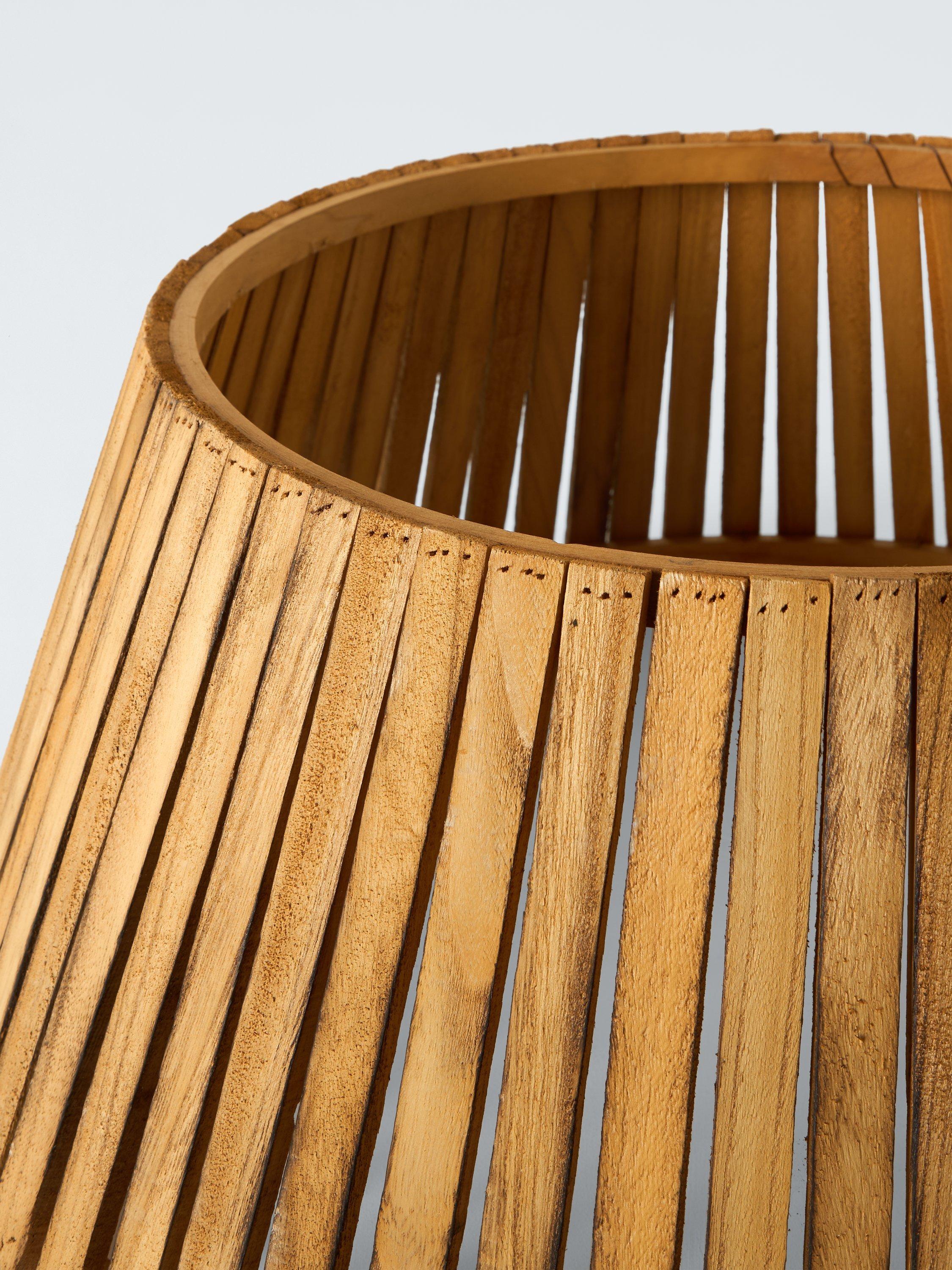 John Lewis Slatted Wooden Tree Skirt, Dia.70cm