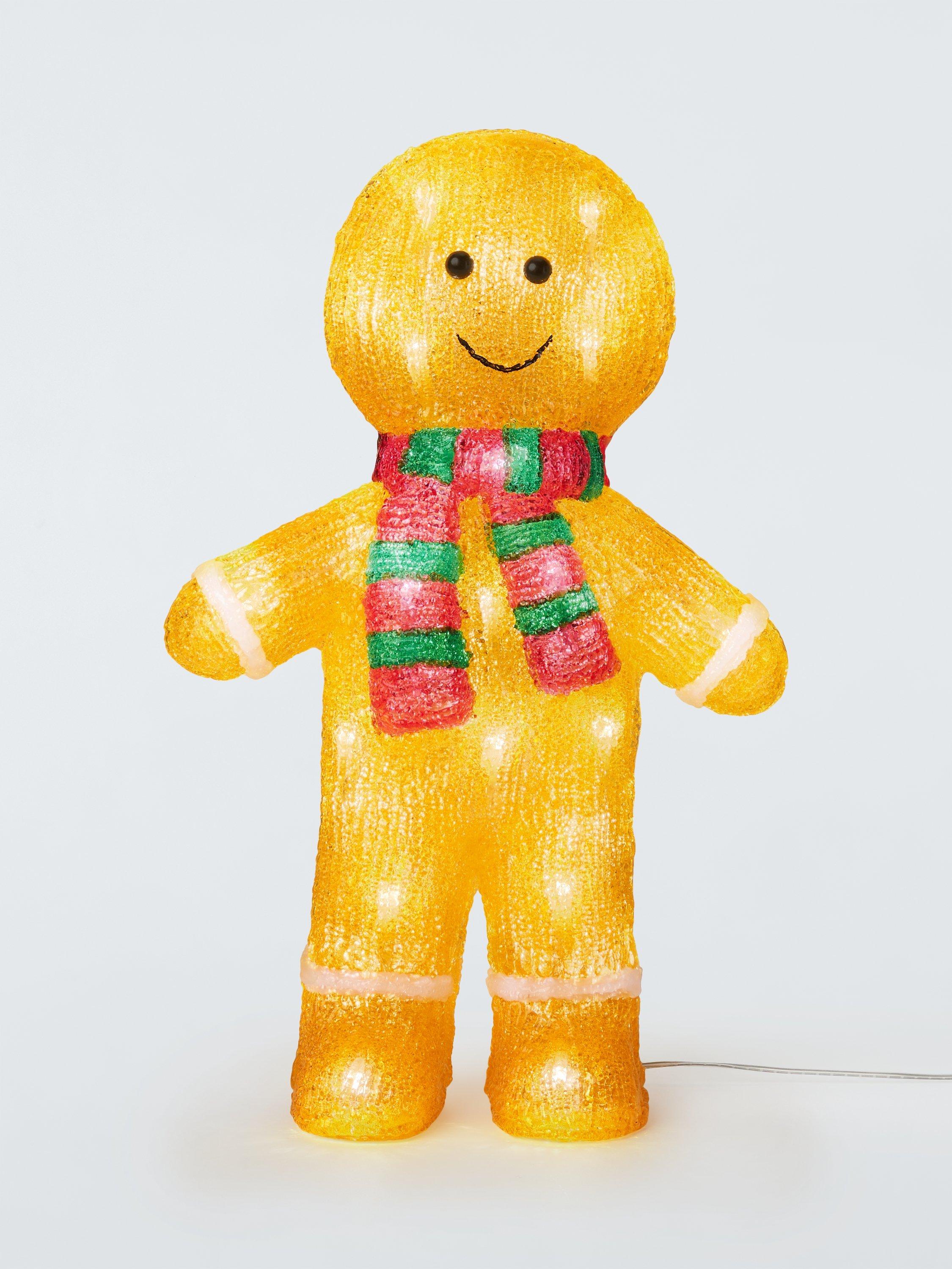 John Lewis 60 LED Acrylic Gingerbread Man Lit Figure