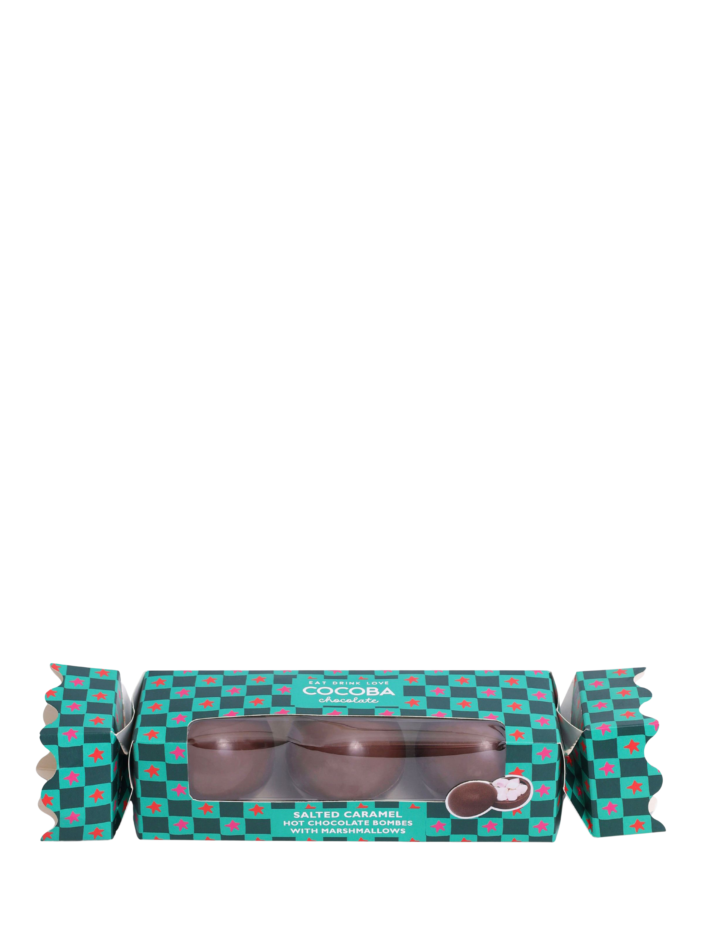 Cocoba Salted Caramel Hot Chocolate Bombes Cracker, Pack of 3, 50g