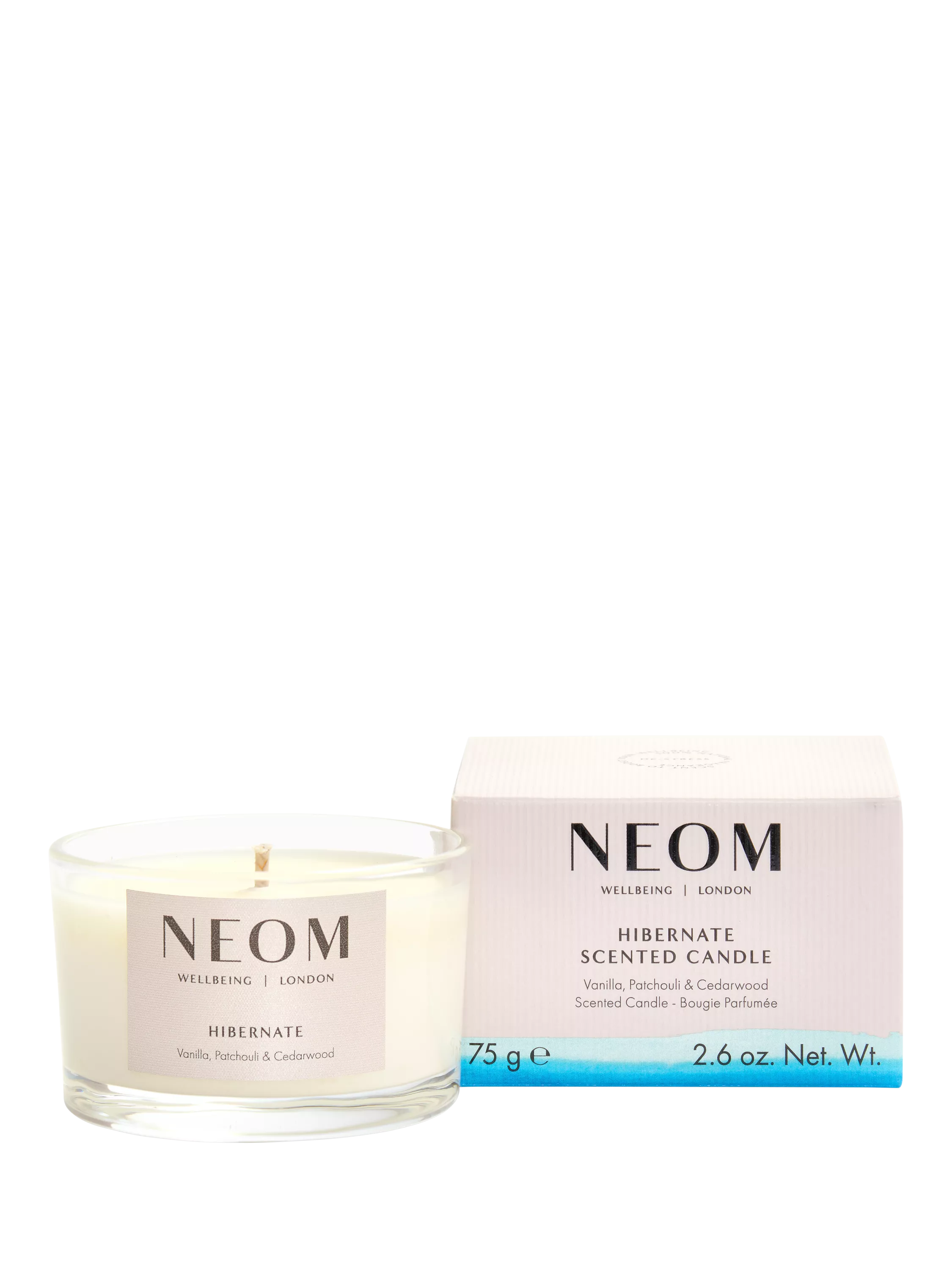 NEOM Wellbeing London Hibernate Travel Scented Candle, 205g