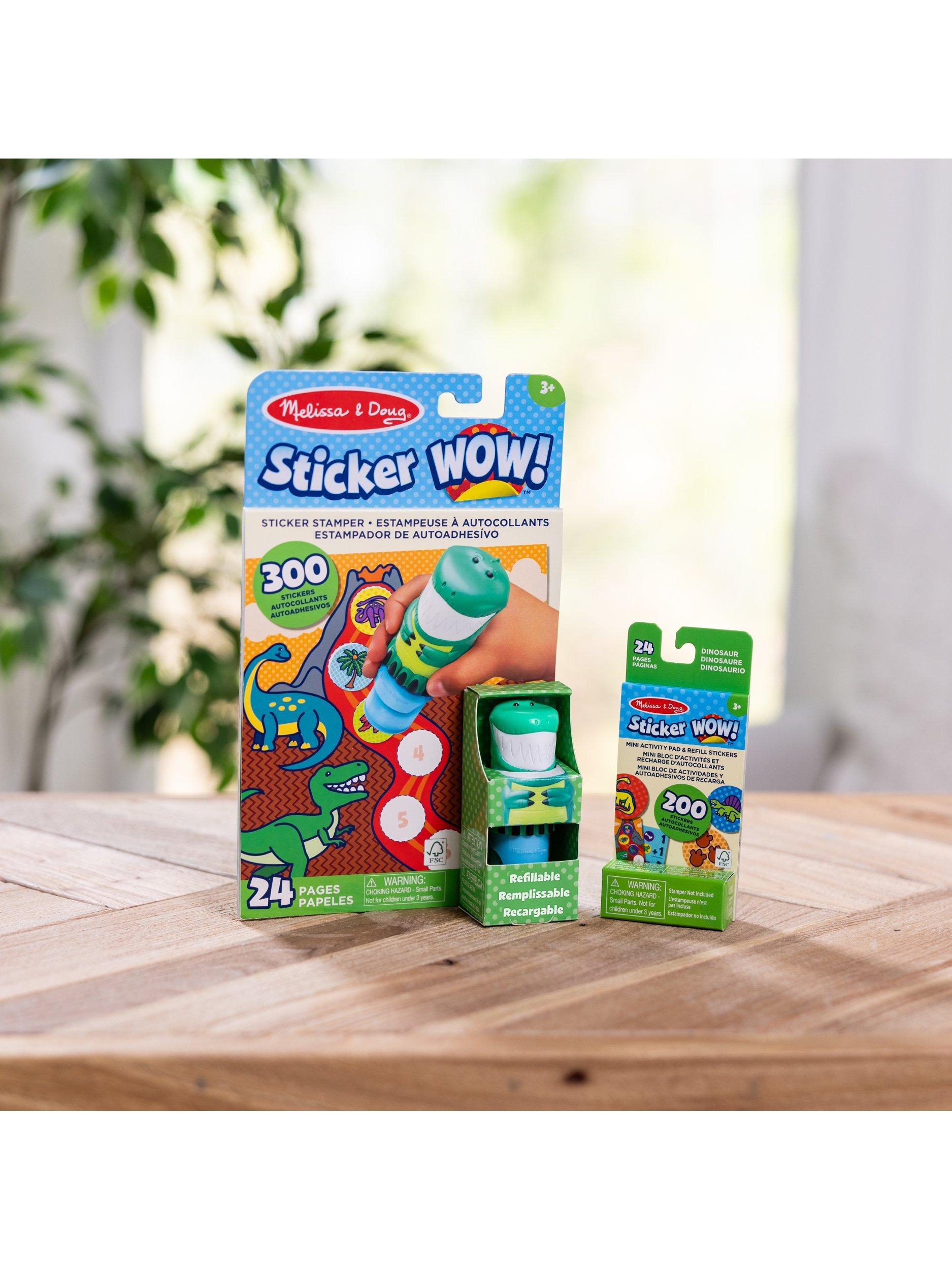 Melissa & Doug Sticker Sticker WOW!™ Dinosaur Activity Pad, Sticker ...