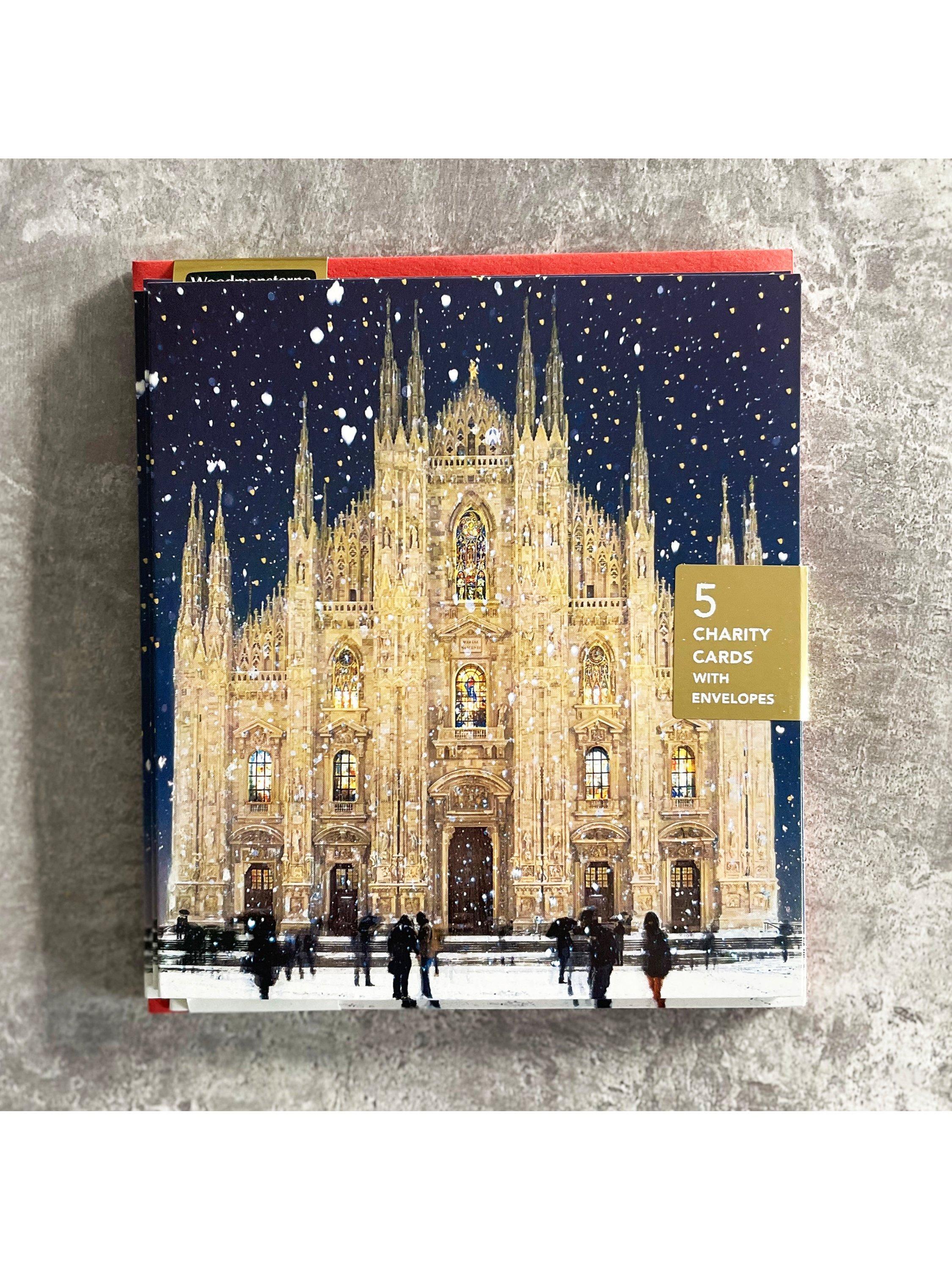 Woodmansterne Milan Cathedral Christmas Charity Cards, Pack of 5