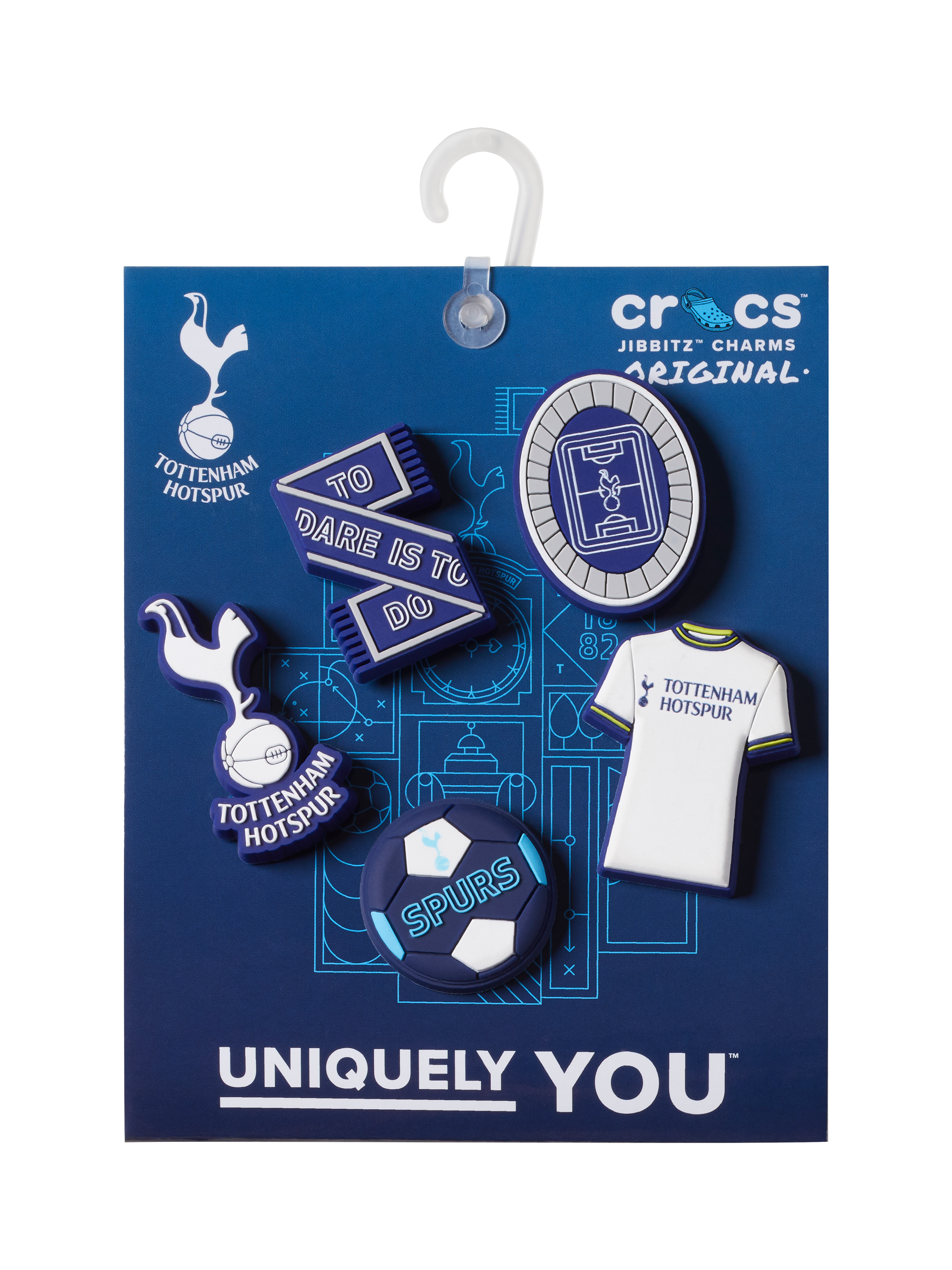 Crocs Kids' Tottenham Hotspur Jibbitz, Pack of 5
