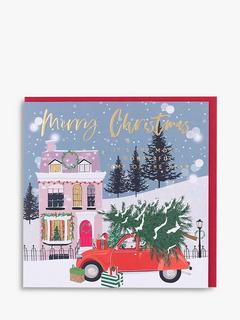 Belly Button Designs Car Christmas Card