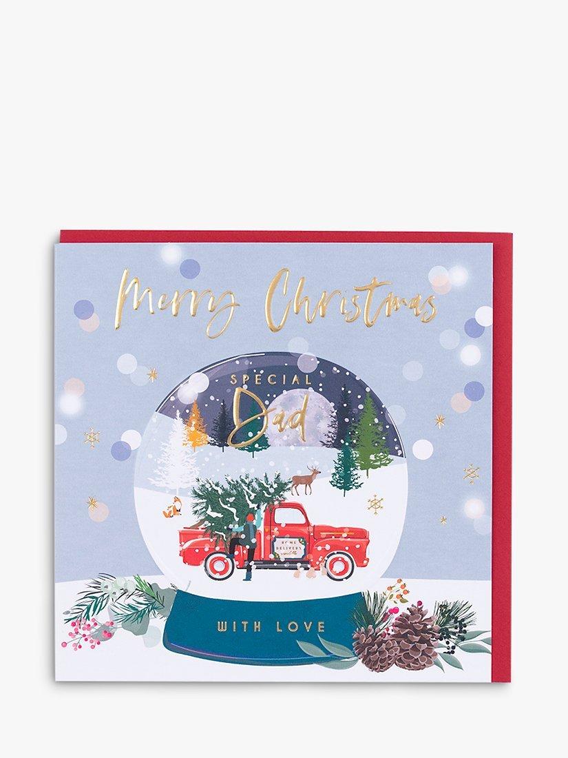 Belly Button Designs Dad Globe Christmas Card