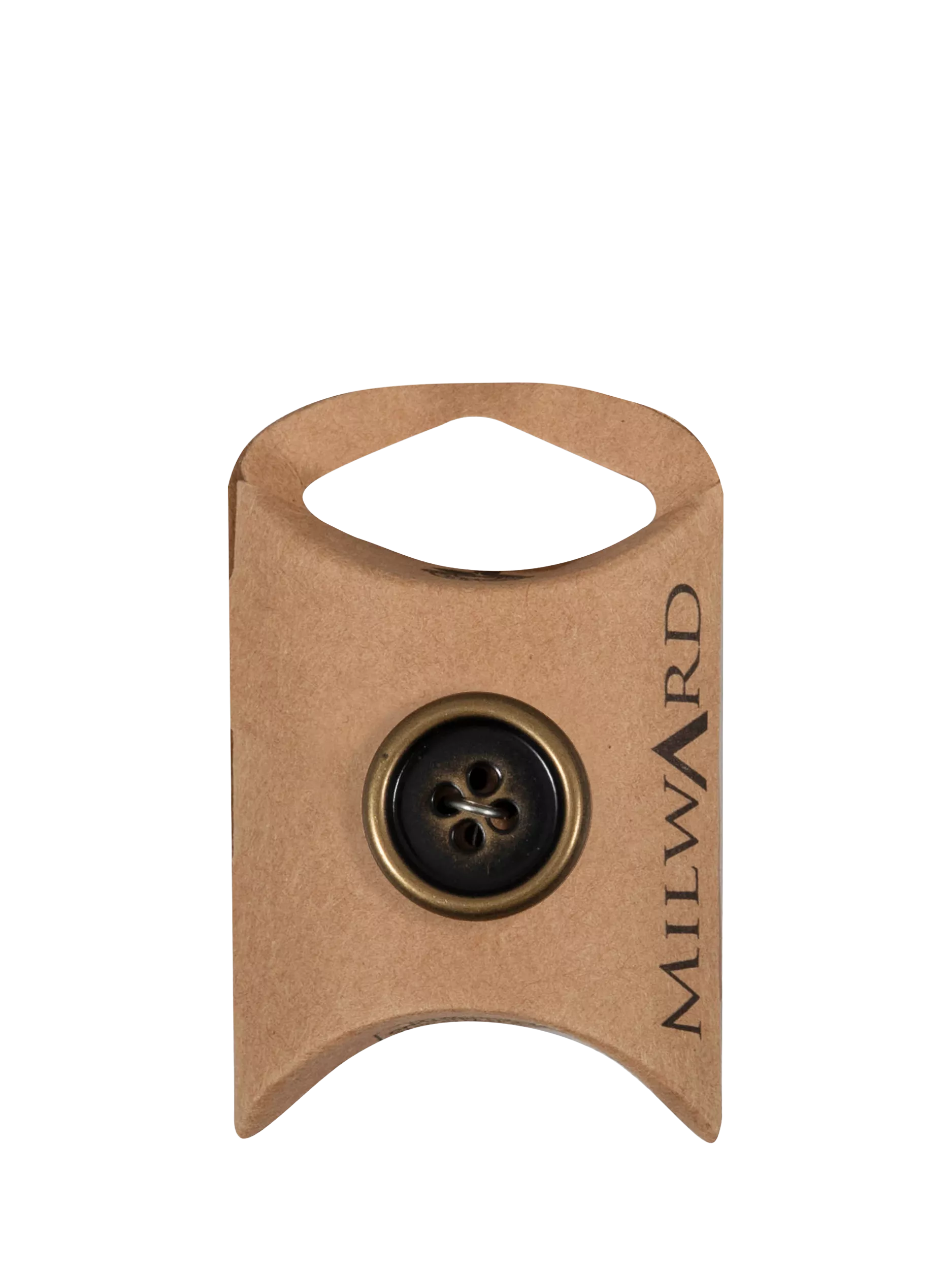 Milward 4 Hole Metal Rim Buttons, 20mm, Gold, Pack of 4