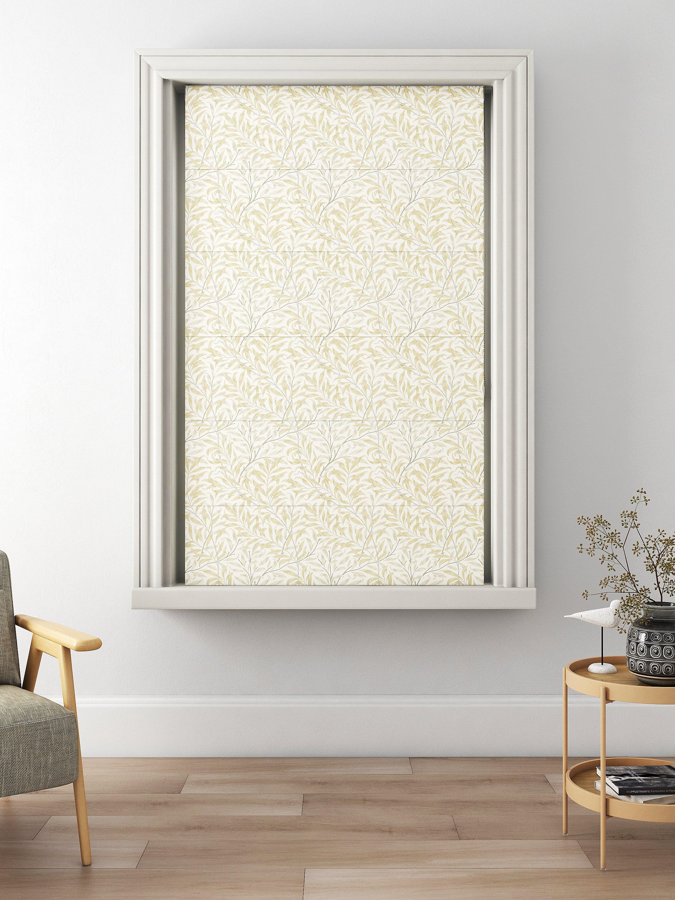Clarke & Clarke Willow Boughs Made to Measure Roman Blind, Linen