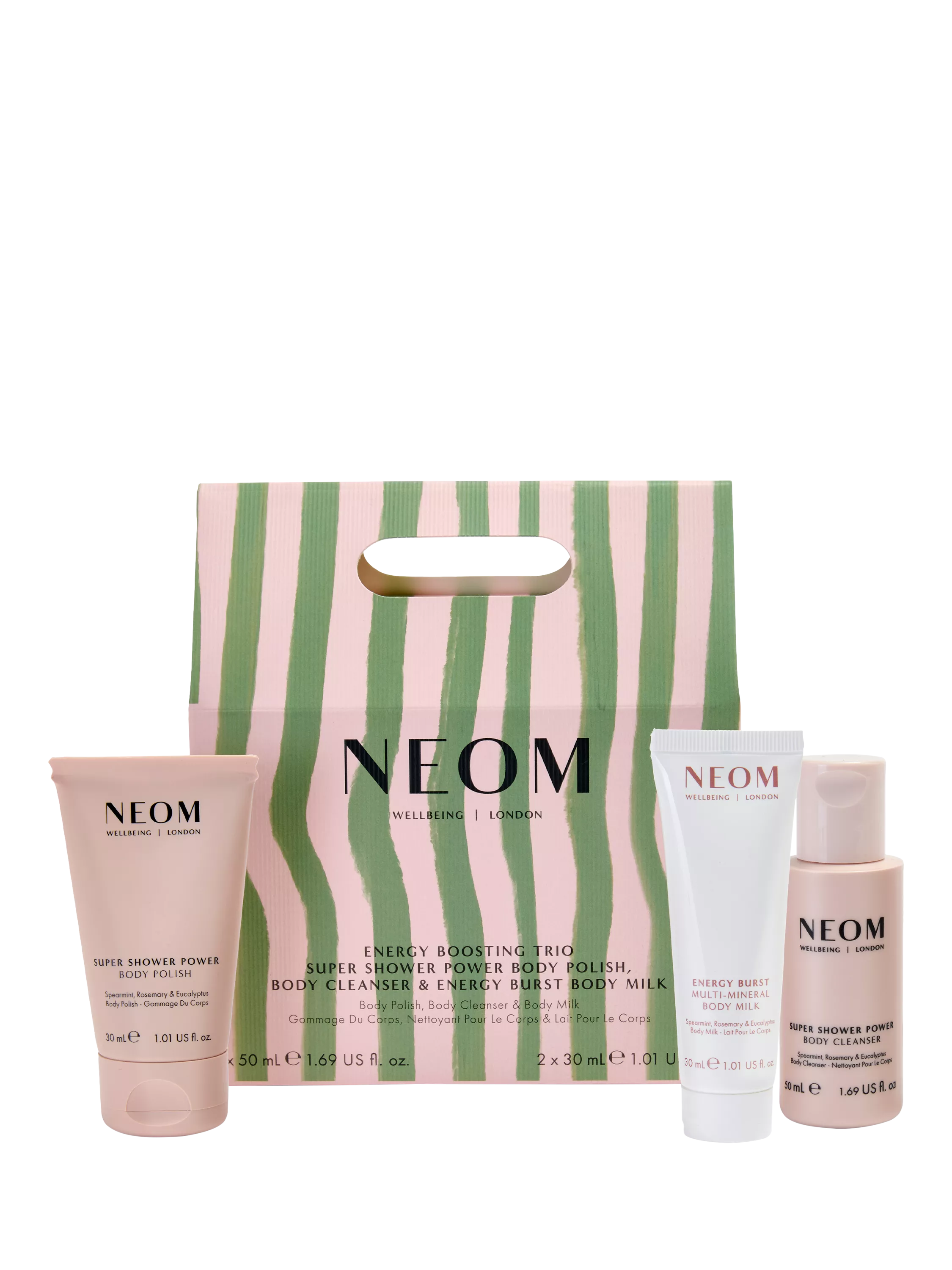 NEOM Wellbeing London Energy Boosting Trio Bodycare Gift Set