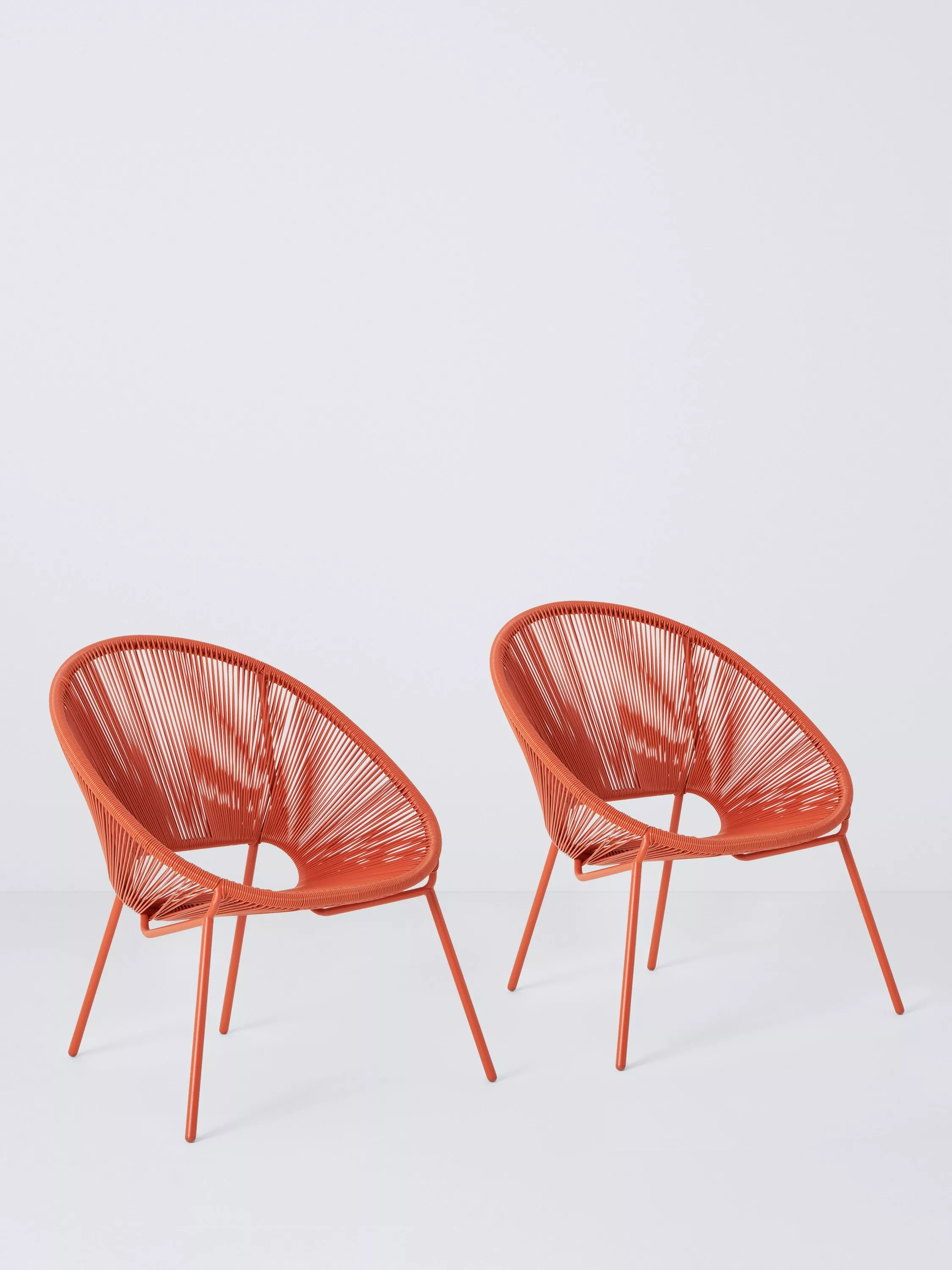 John Lewis Salsa Garden Chair Set of 2 Burnt Orange