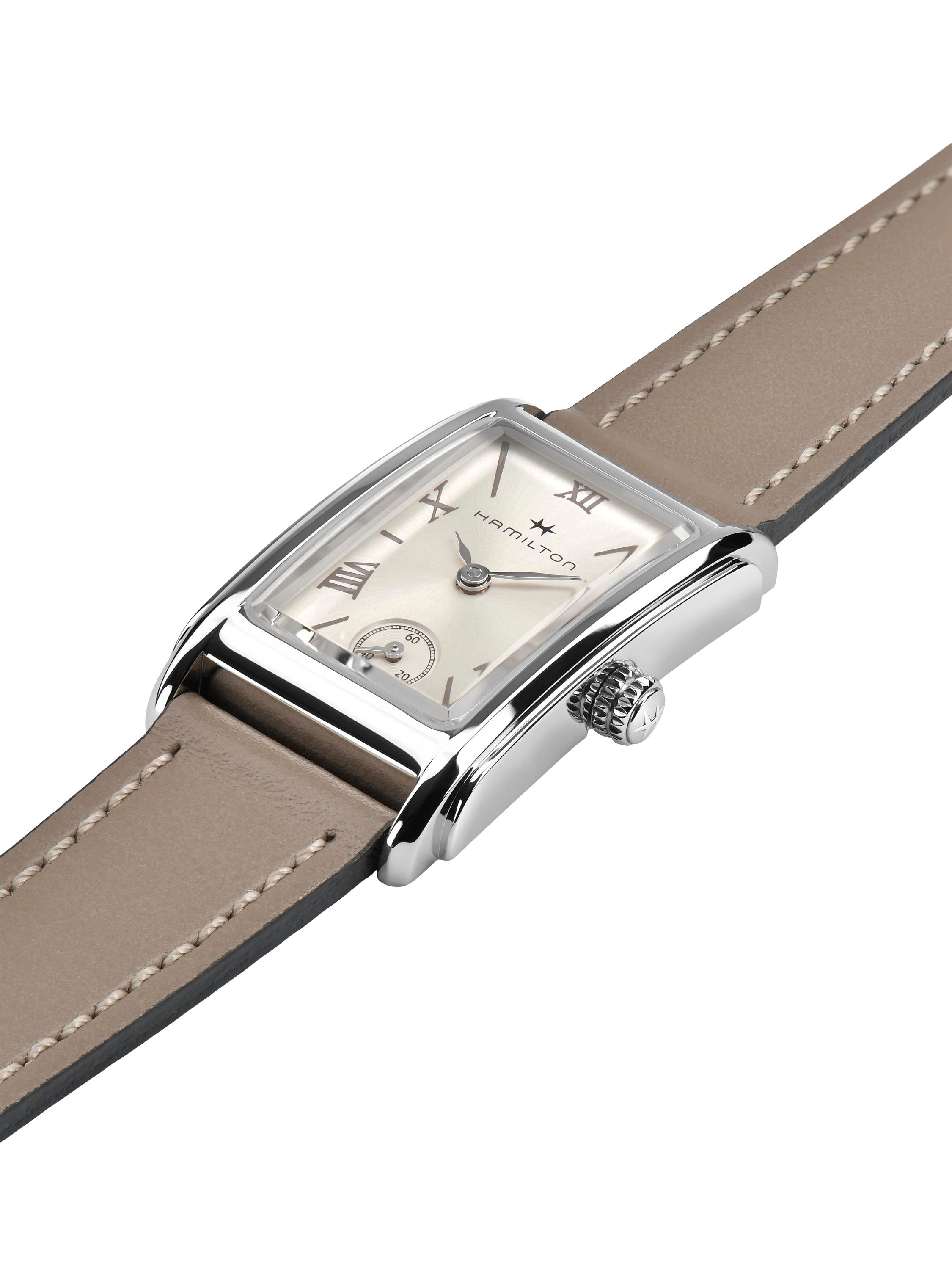 Hamilton H11221514 Women's Ardmore Roman Numerals Strap Watch, Brown/Silver