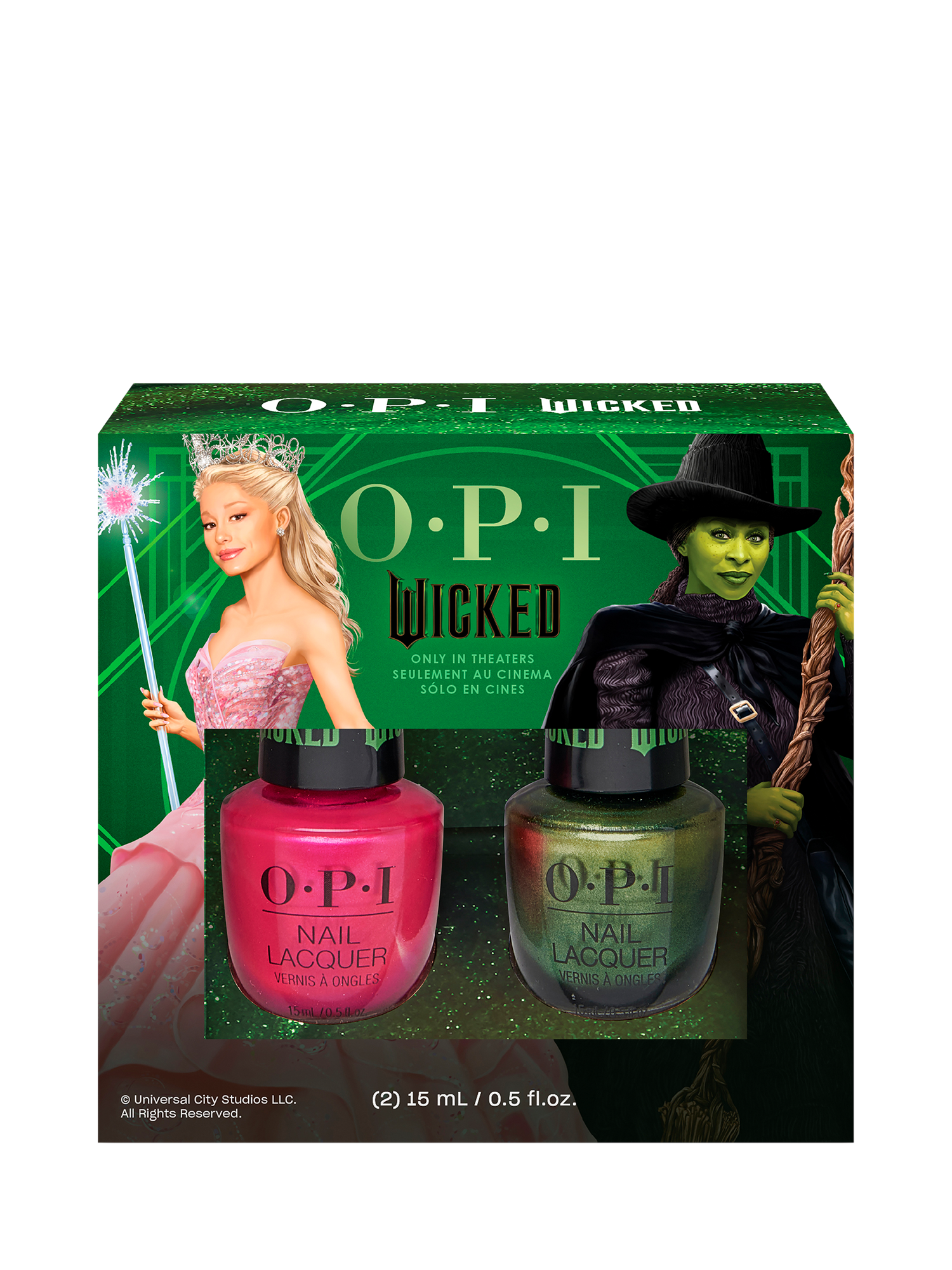 OPI x Wicked Nail Lacquer Duo Pack, 2 x 15ml