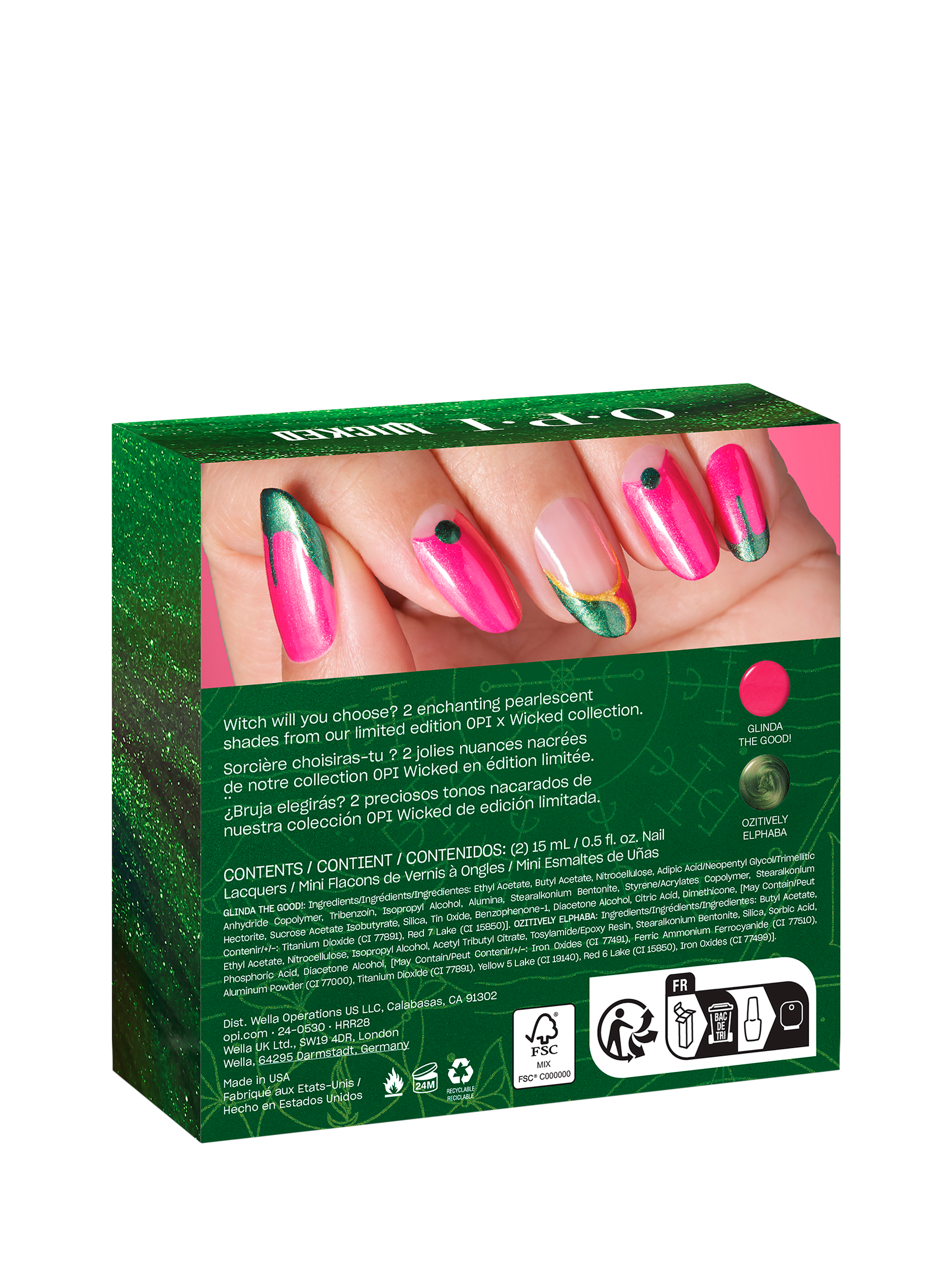 OPI x Wicked Nail Lacquer Duo Pack, 2 x 15ml