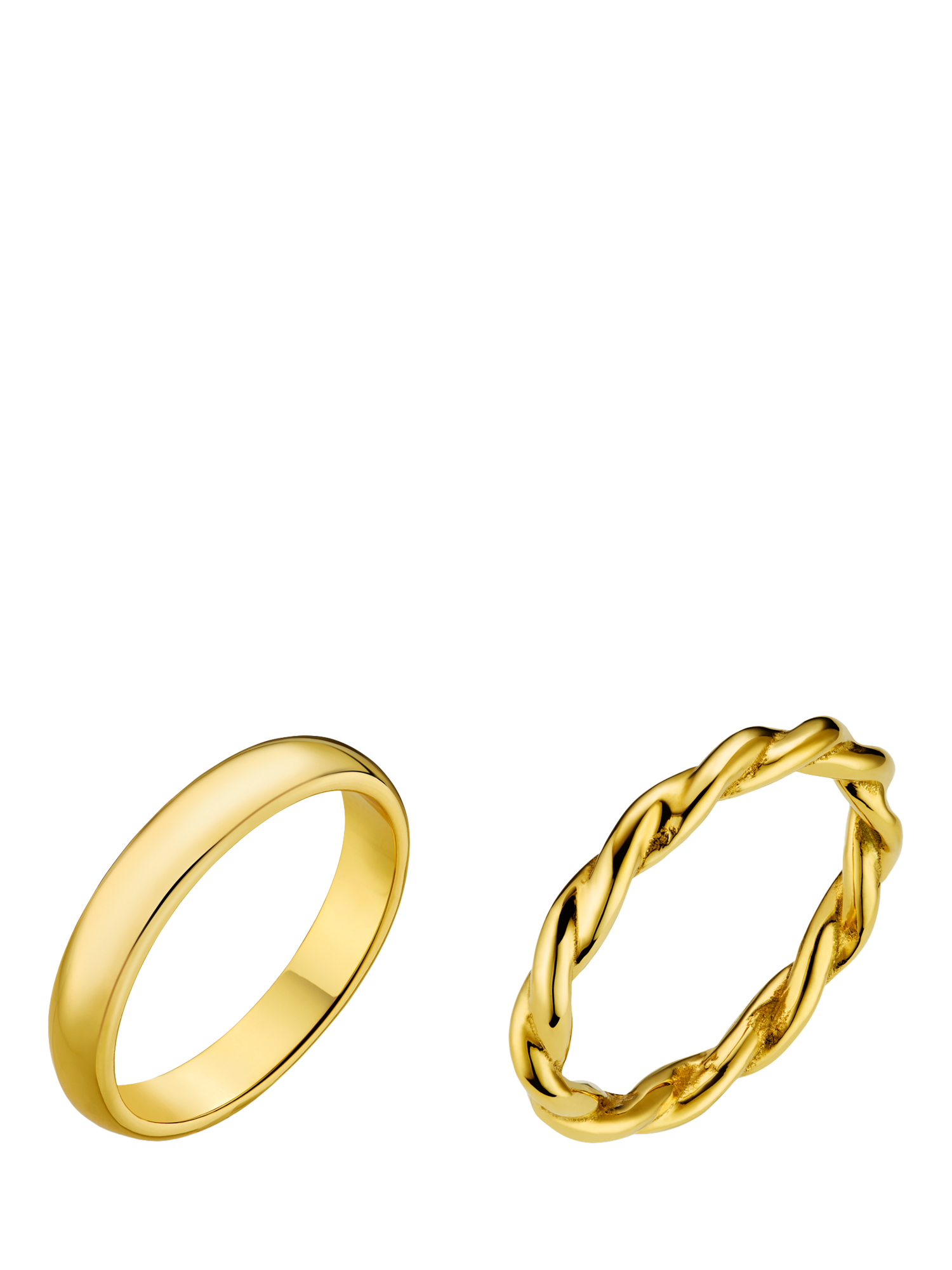 Orelia LUXE Band Rings, Pack of 2