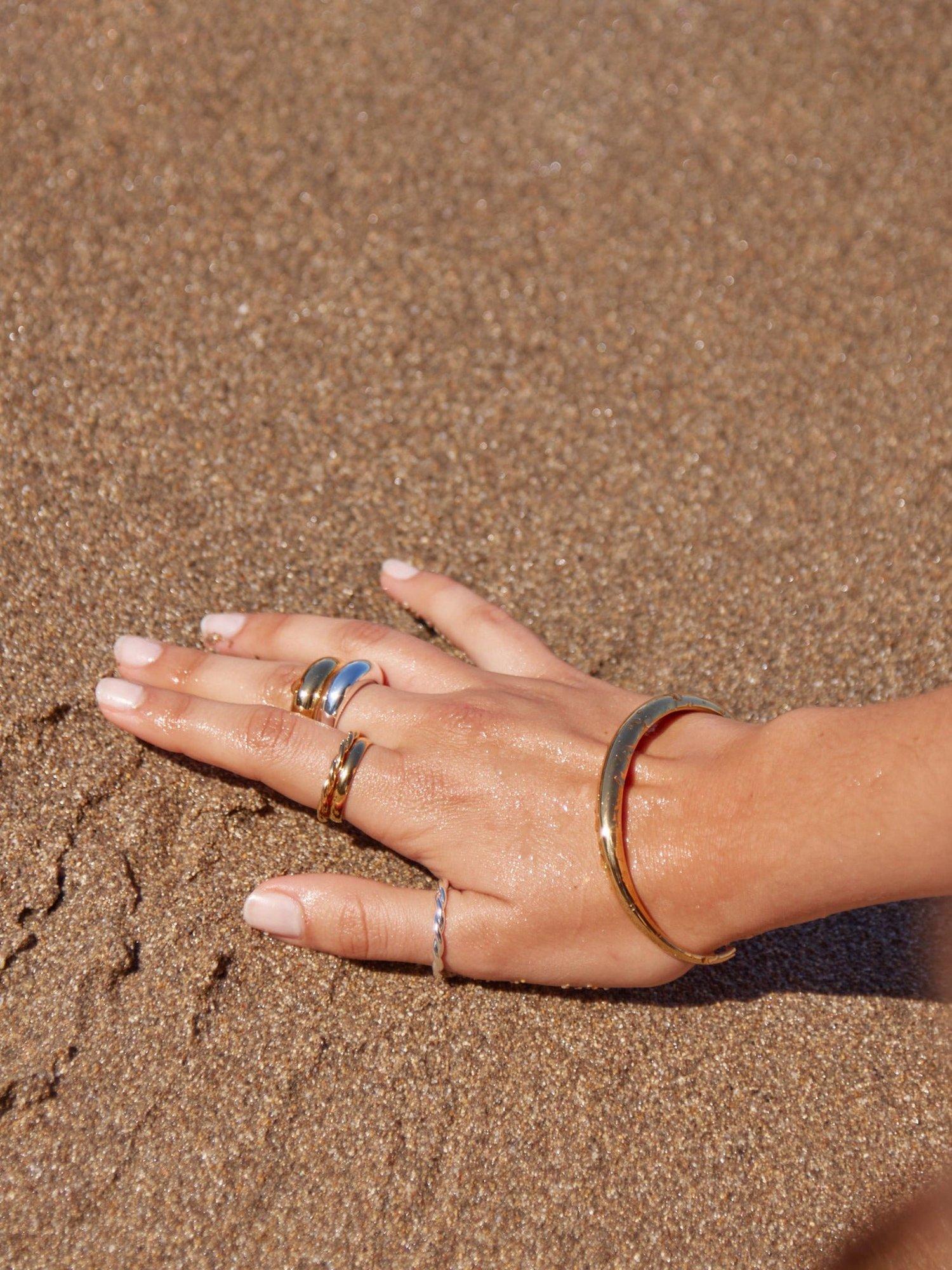 Orelia LUXE Band Rings, Pack of 2