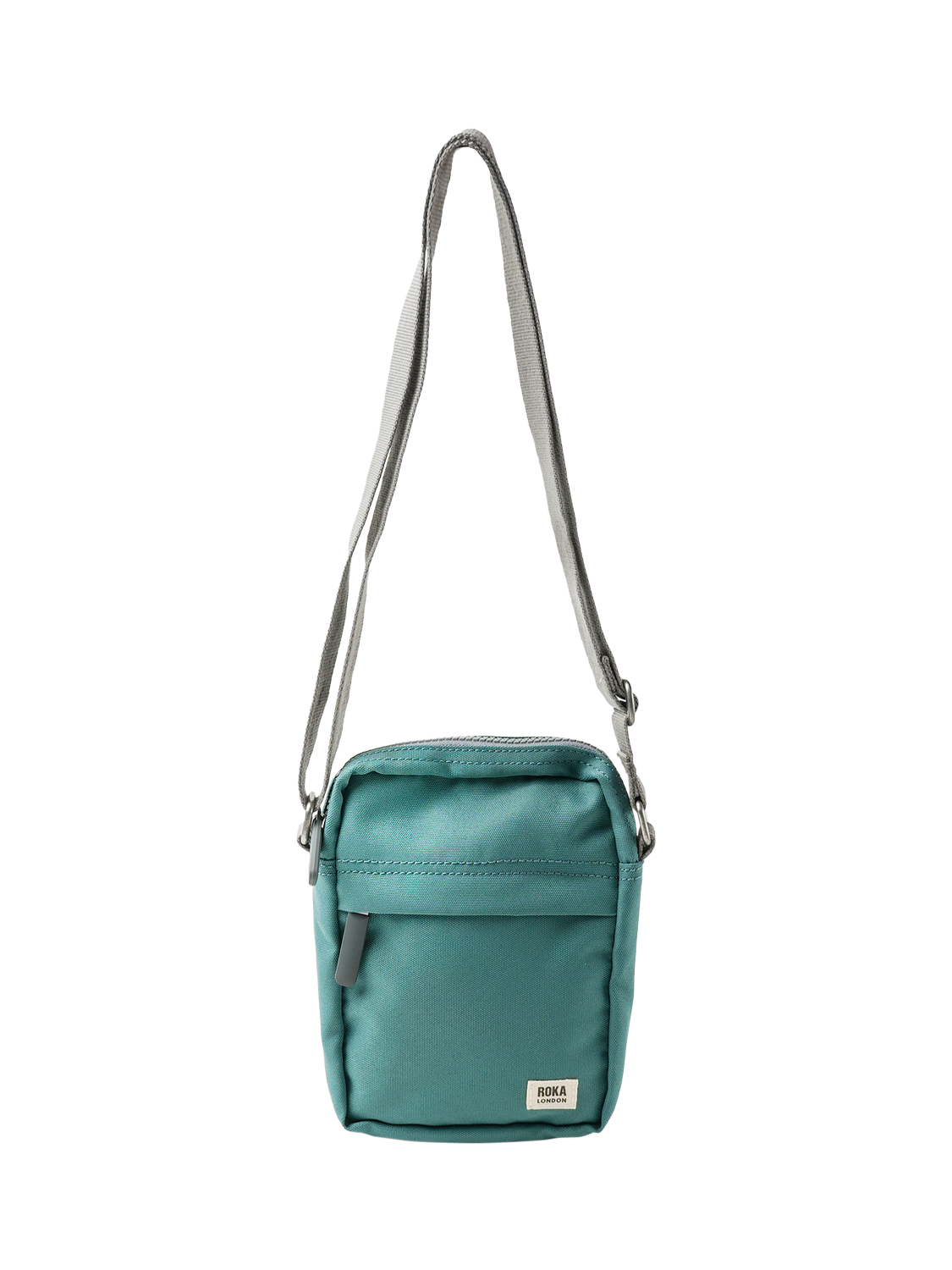 ROKA London Bond Recycled Canvas Crossbody Pocket Bag, 1.5L, Sage