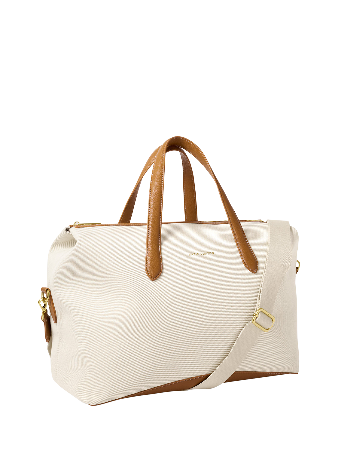 Katie Loxton Siena Canvas Cabin Bag, Cream