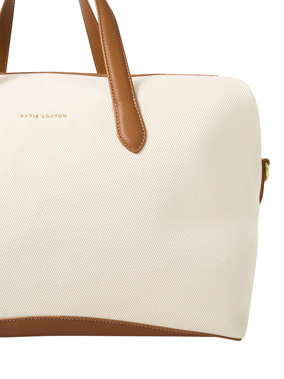 Katie Loxton Siena Canvas Cabin Bag, Cream