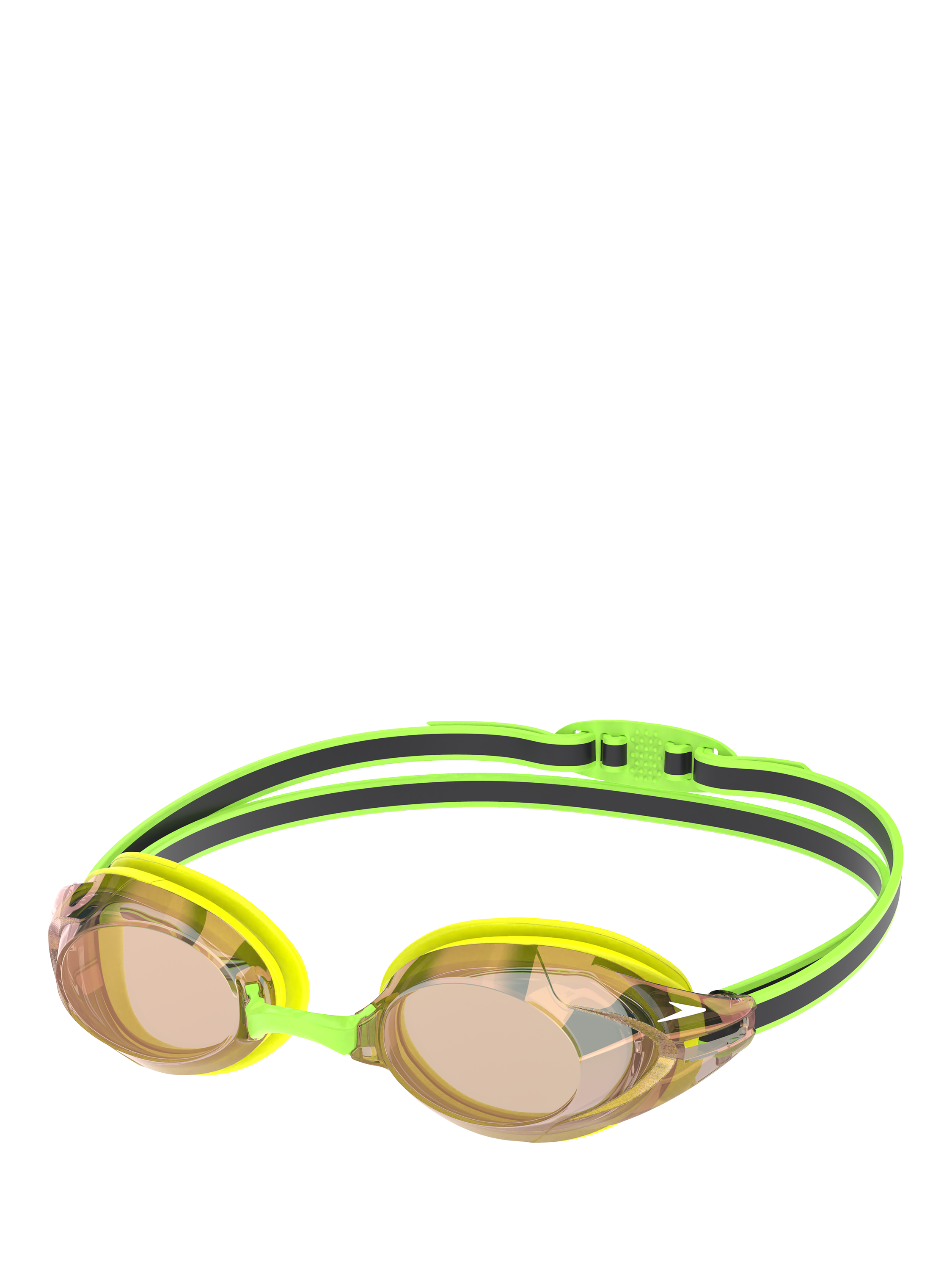 Speedo Vanquisher 3.0 Swimming Goggles Yellow Grey Mirror