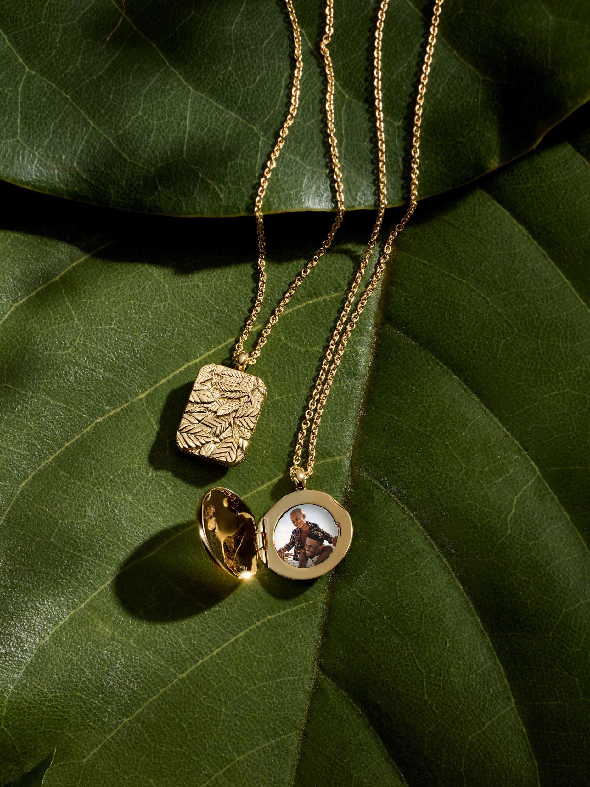 Astley Clarke Terra 'Strength' Locket Necklace, Gold