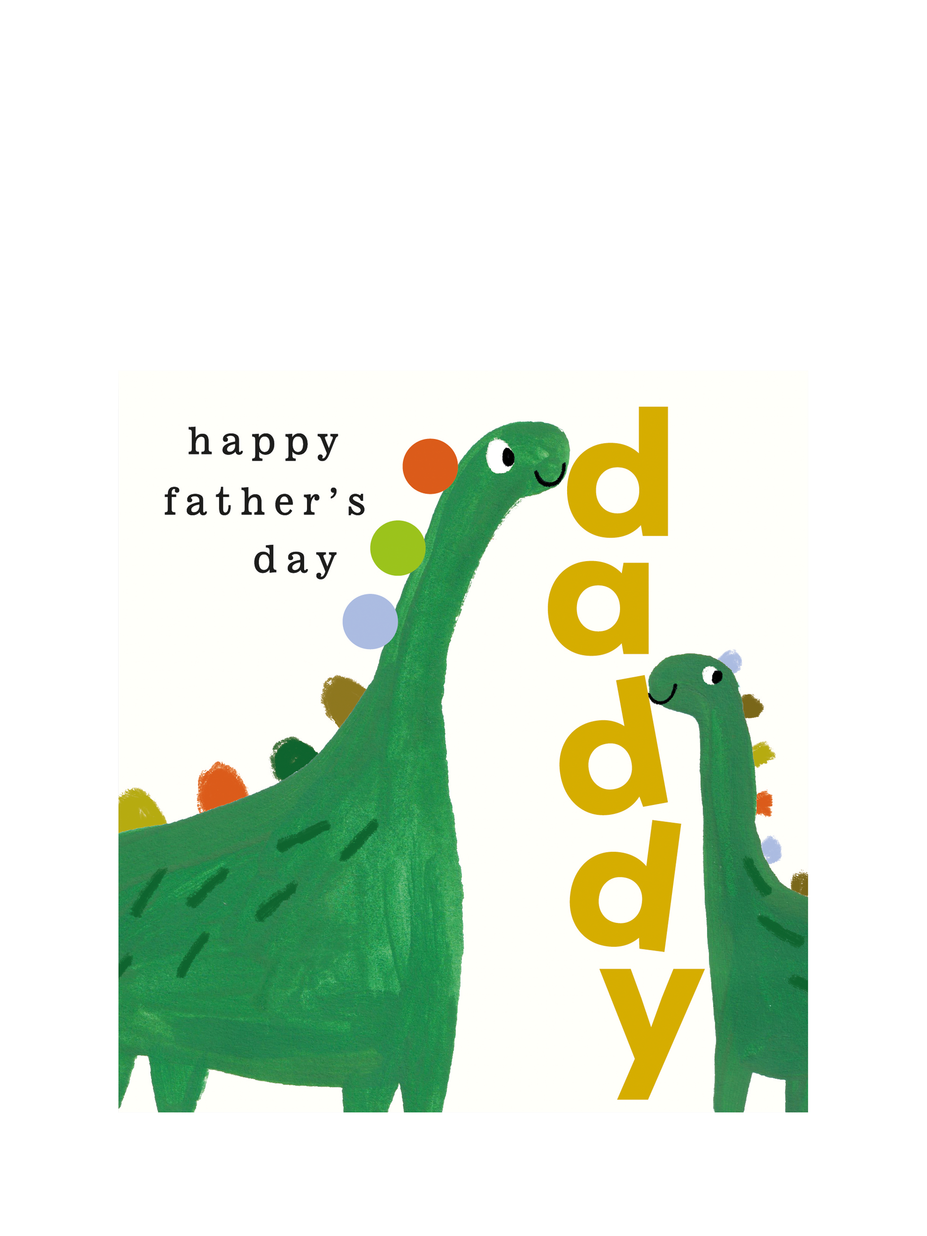 Caroline Gardner Pom Pom Daddy Dinosaurs Father's Day Card
