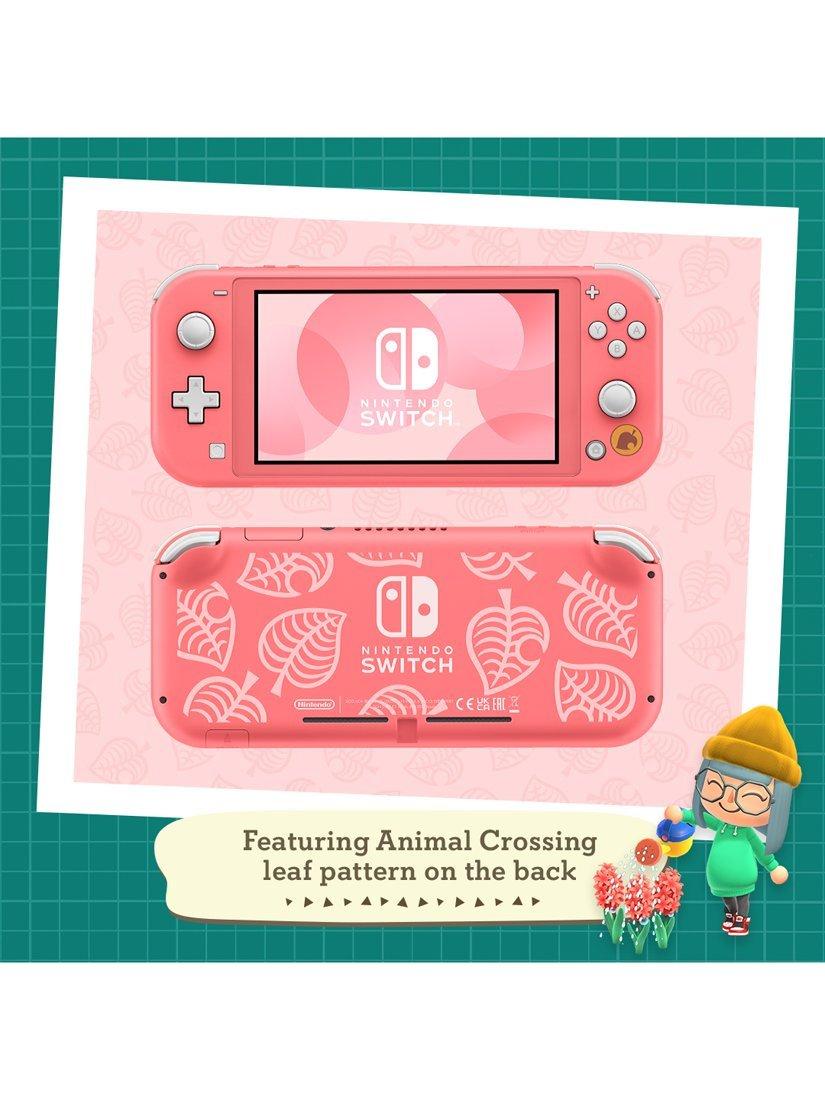 Nintendo Switch Lite Handheld Console Coral Isabelle Alhoa Edition with Animal Crossing New Horizons 12 Month Nintendo Switch Online Individual Membership