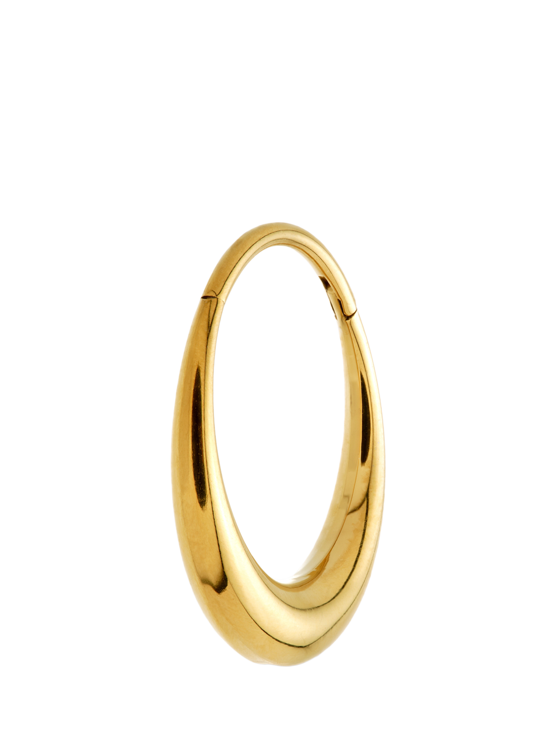 Tish Lyon Luna Titanium Dome Hoop Earrings, Gold