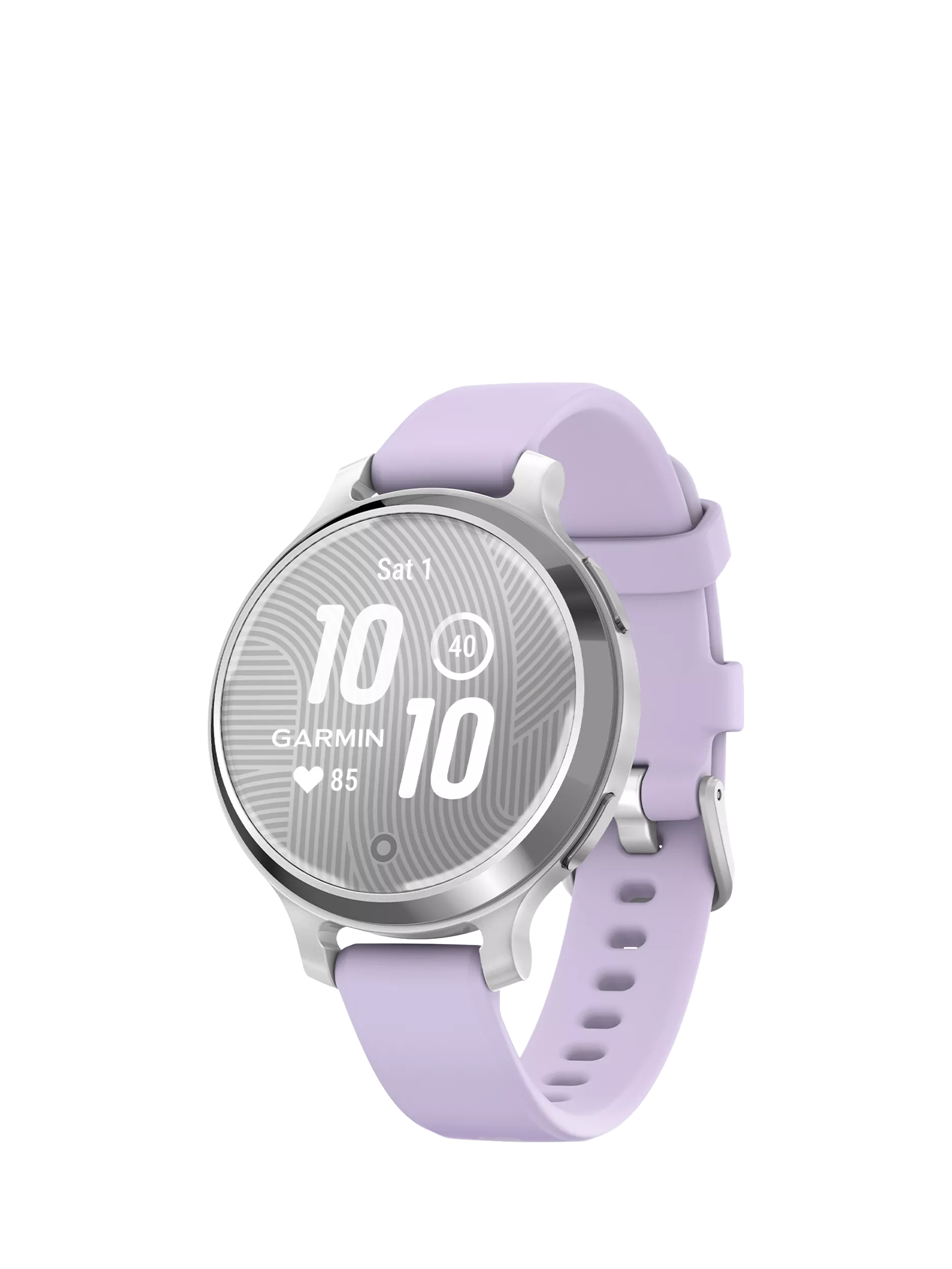 Garmin Lily 2 Active Smart Fitness Watch with Silicone Band, Silver and ...