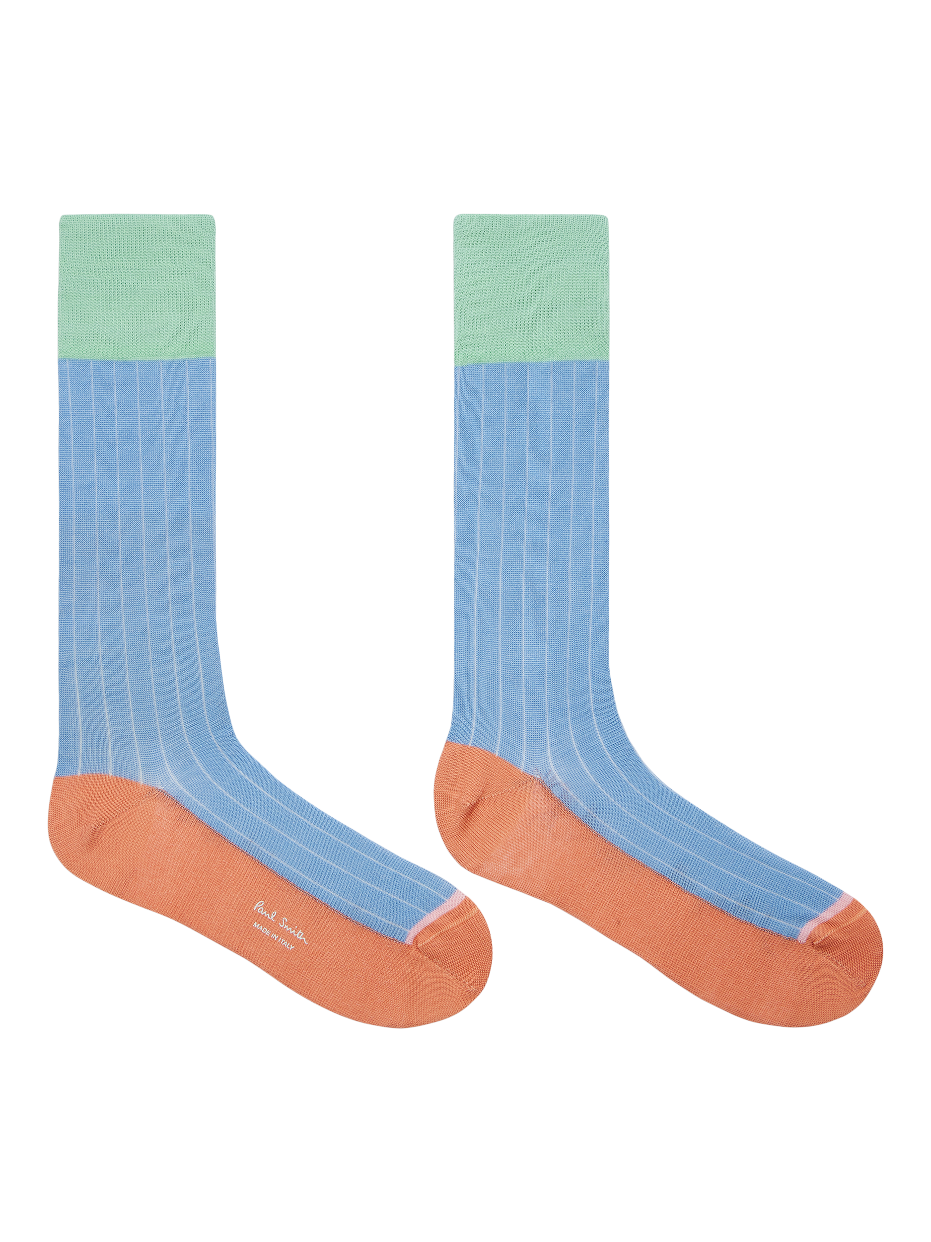 Paul Smith Colour Block Socks, Blue Sky