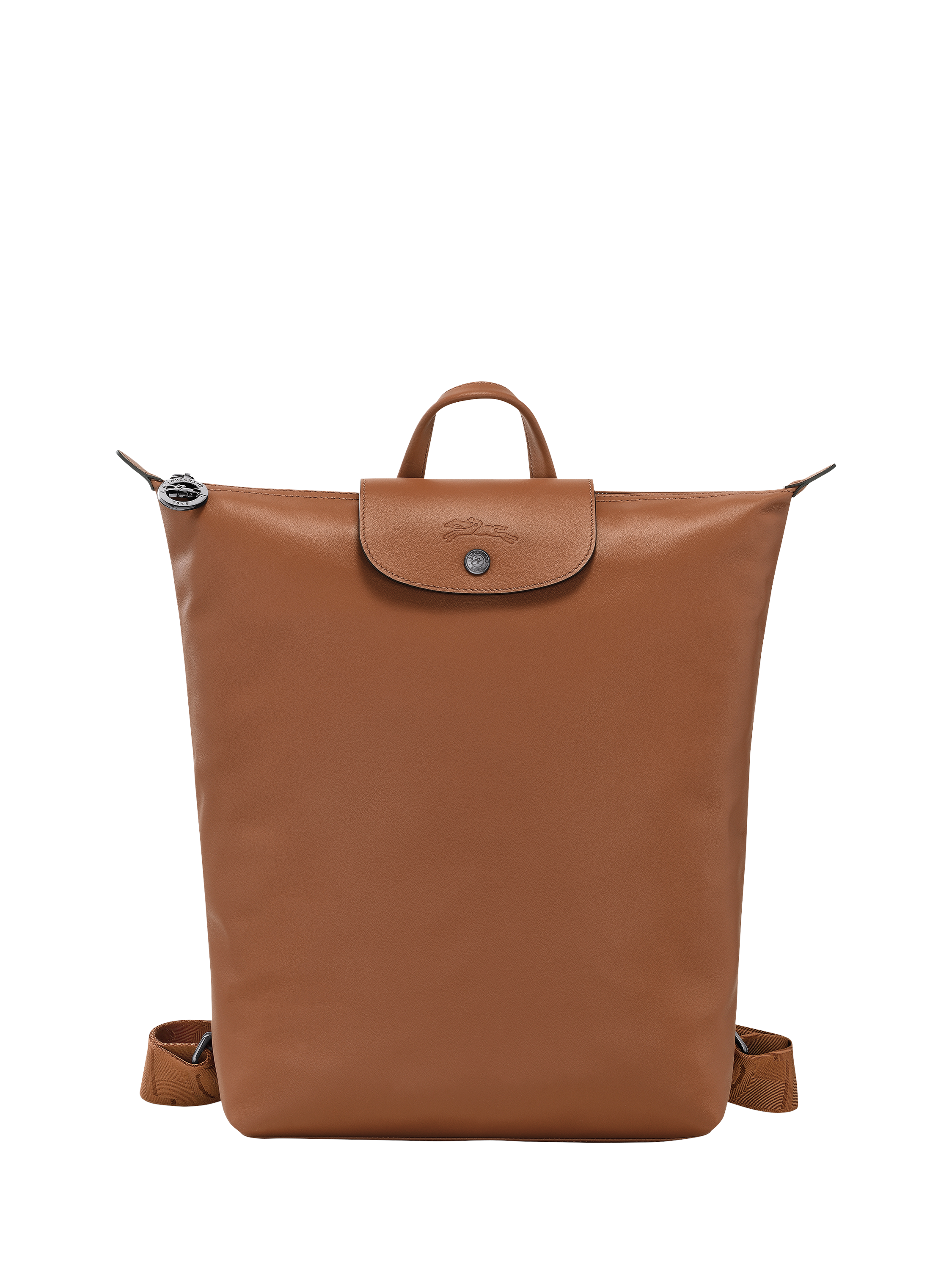 Longchamp Le Pliage Xtra 16" Laptop Leather Backpack, Cognac