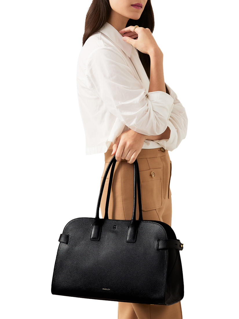 Radley Rathbone Leather Shoulder Bag, Black