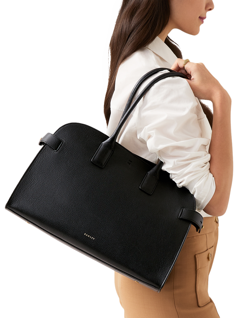 Radley Rathbone Leather Shoulder Bag, Black