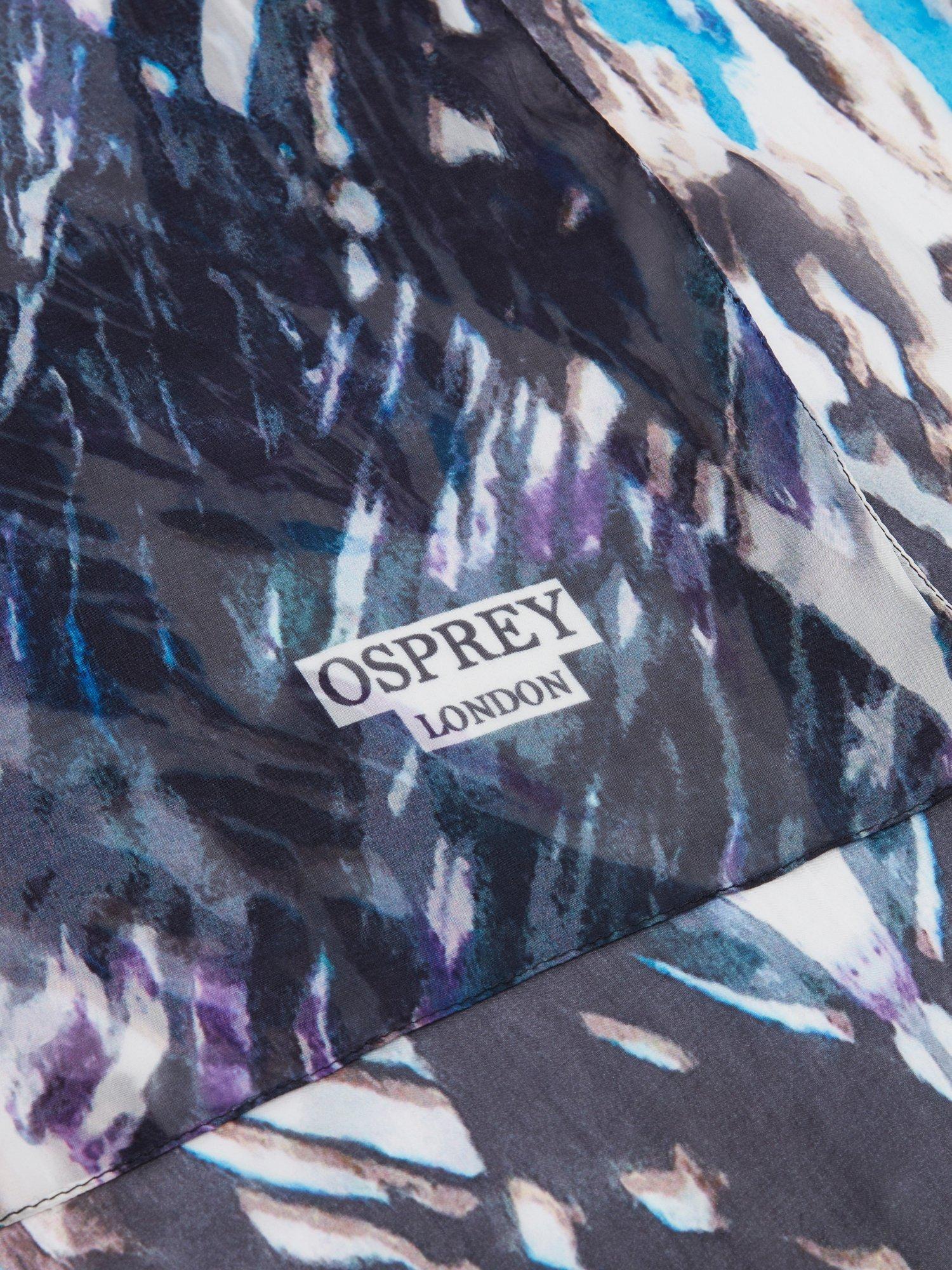 OSPREY LONDON Watercolour Scarf, Black